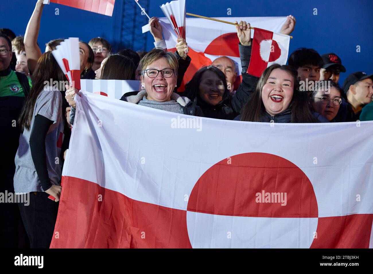 The Greenlandic Womans team arrives to play the IHF President's Cup ...
