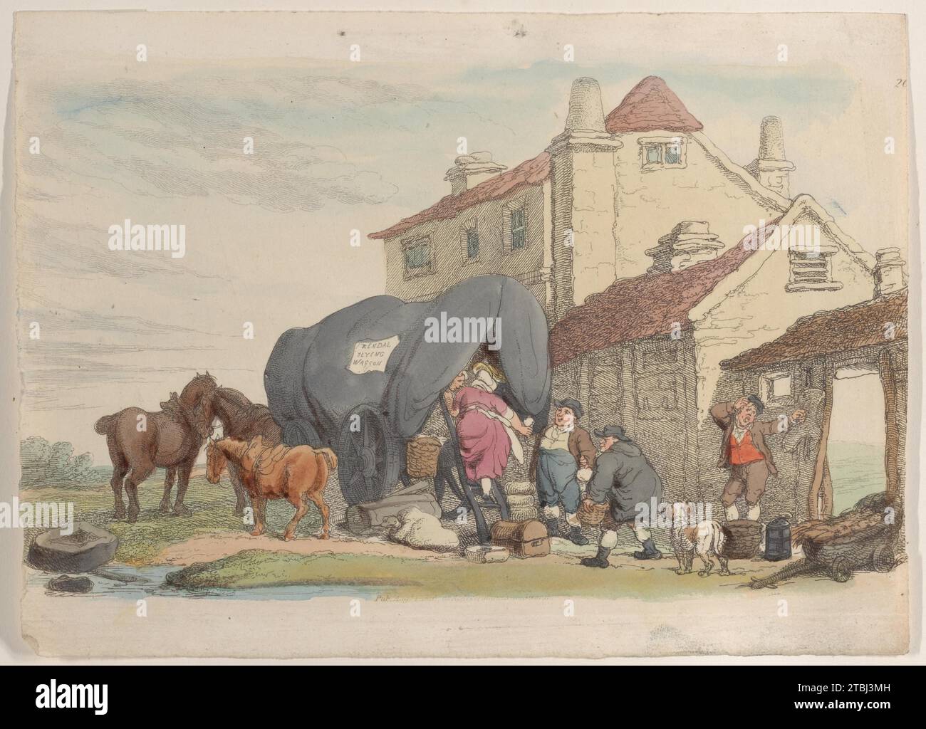 Flying wagon hi-res stock photography and images - Alamy