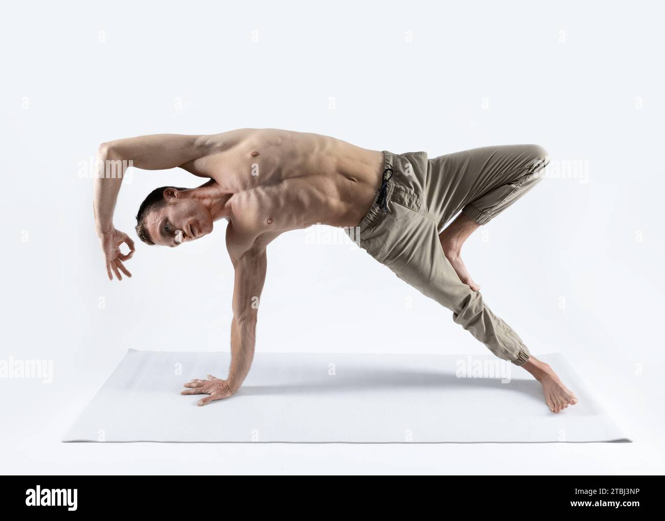 Plank pose male hi-res stock photography and images - Alamy