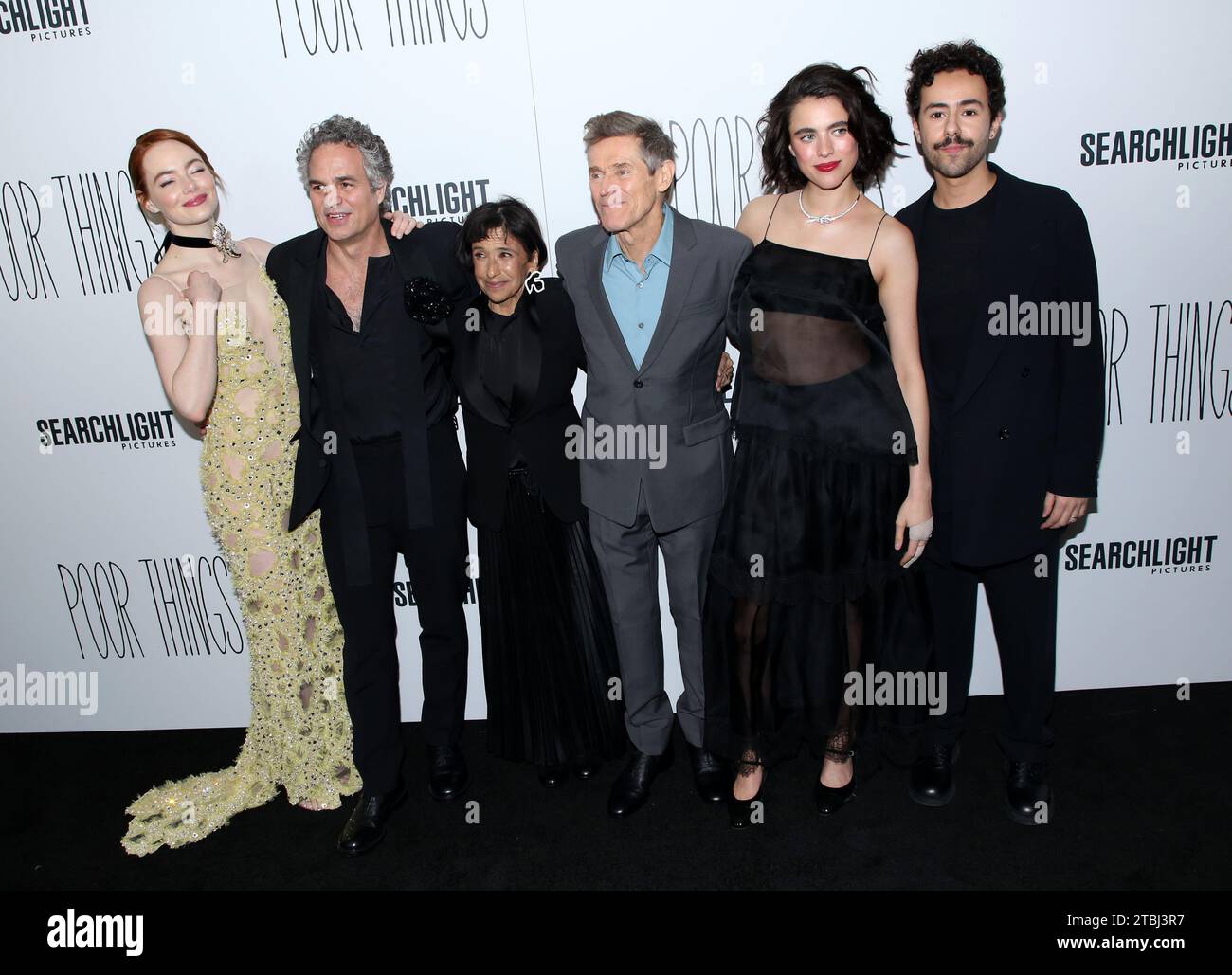 New York City, USA. 06th Dec, 2023. Emma Stone, Mark Ruffalo, Kathryn Hunter, Willem Dafoe ...