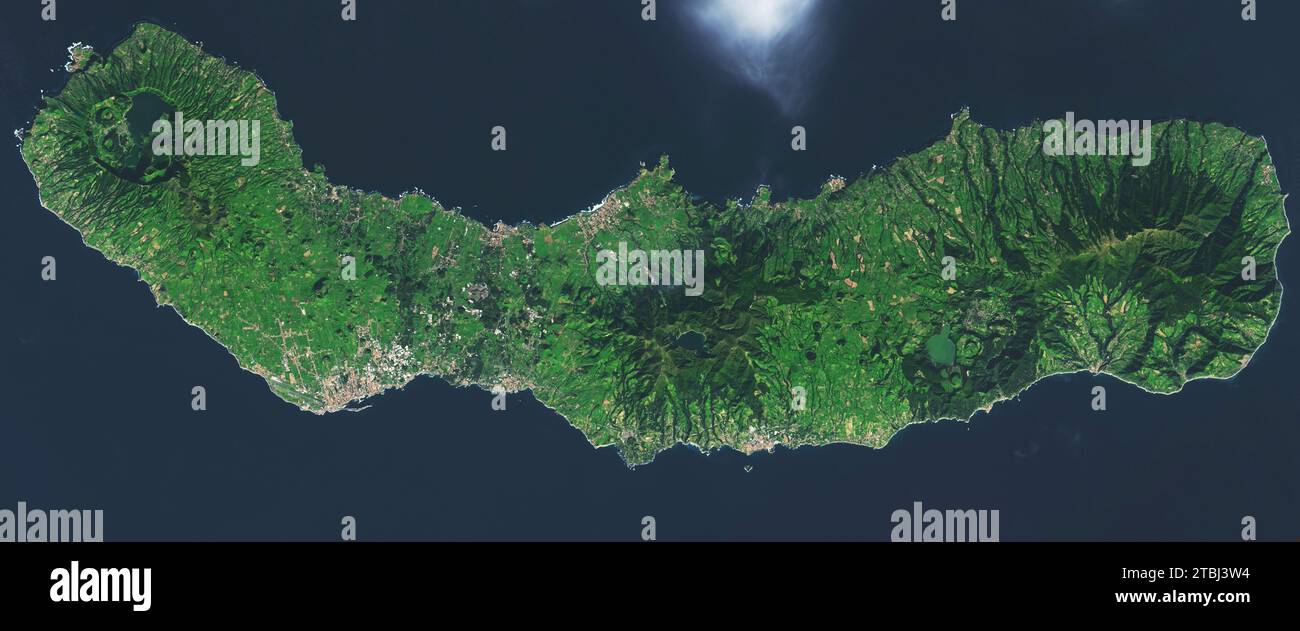 Satellite view sao miguel hi-res stock photography and images - Alamy