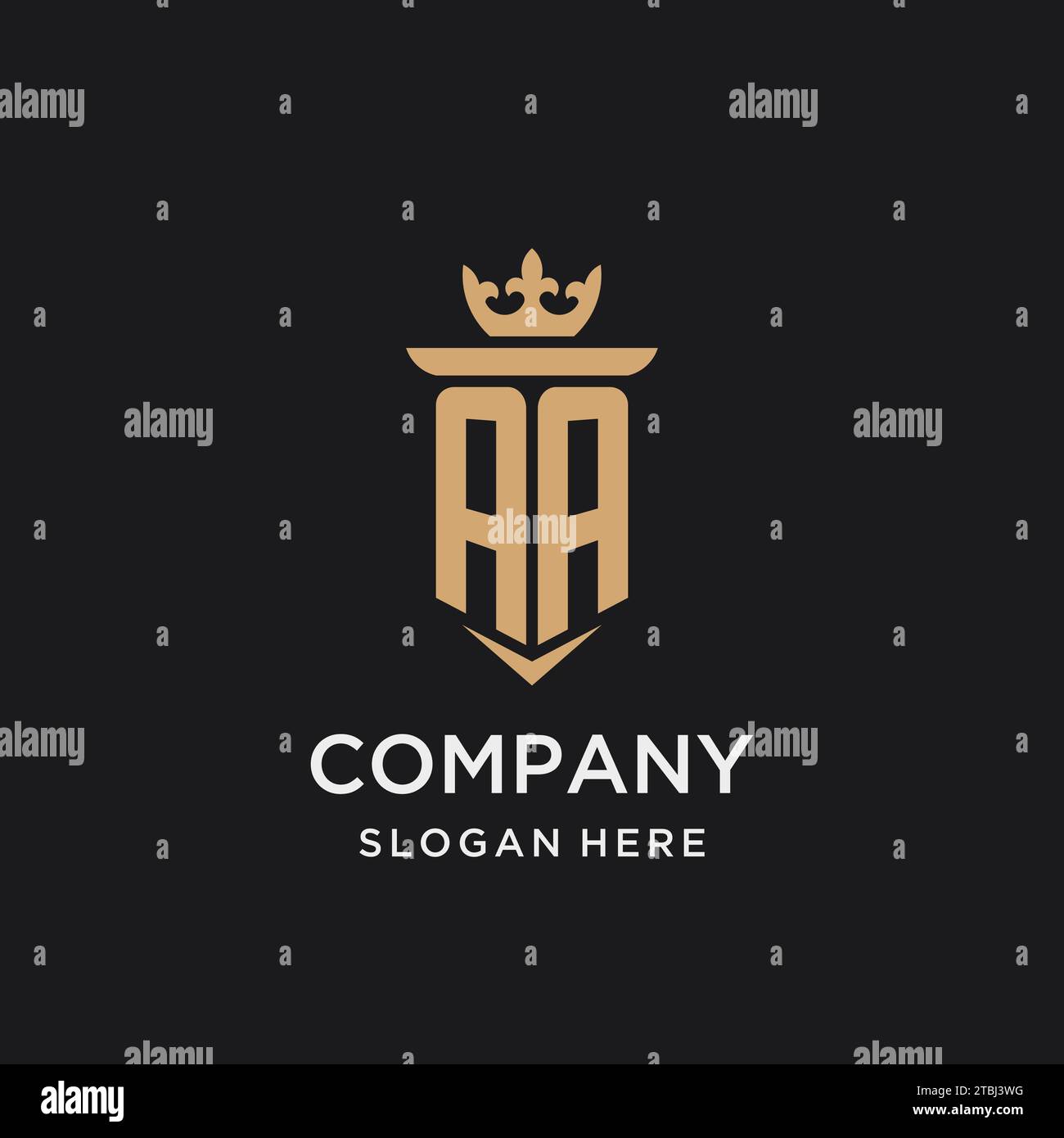 AA monogram with medieval style, luxury and elegant initial logo design ideas Stock Vector Image ...