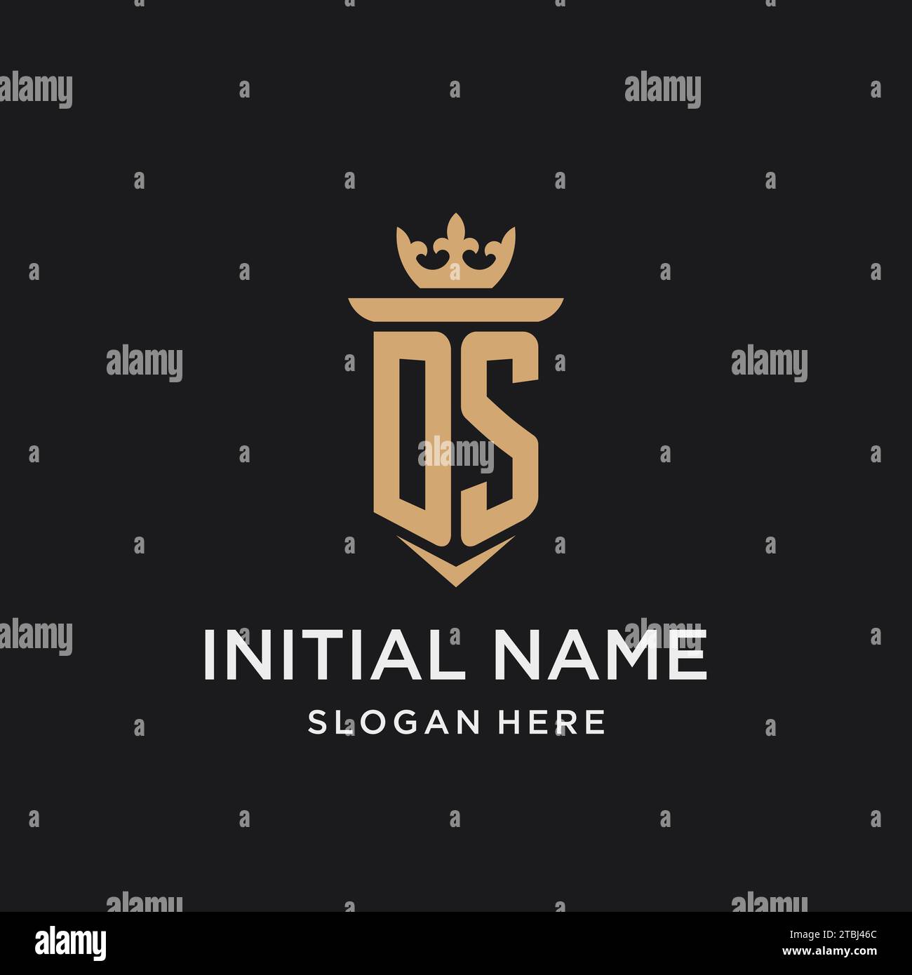 DS monogram with medieval style, luxury and elegant initial logo design ideas Stock Vector Image ...