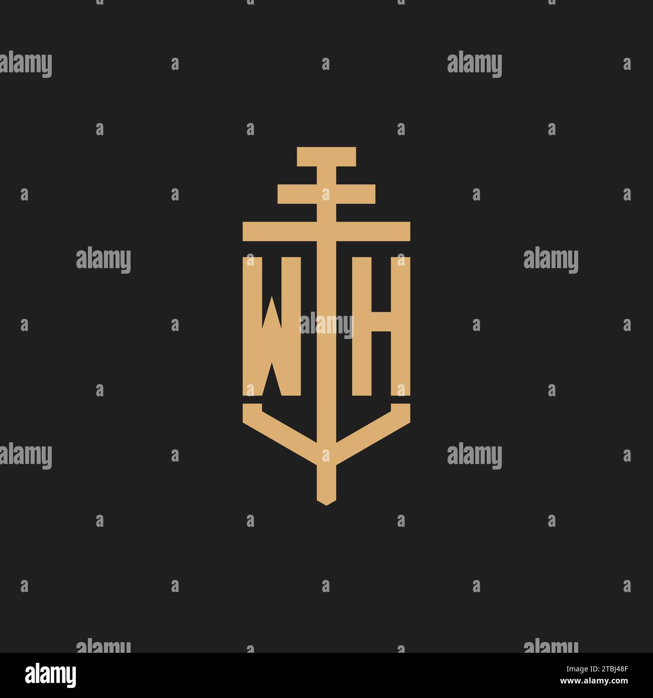 Wh logo vector vectors Stock Vector Images - Alamy