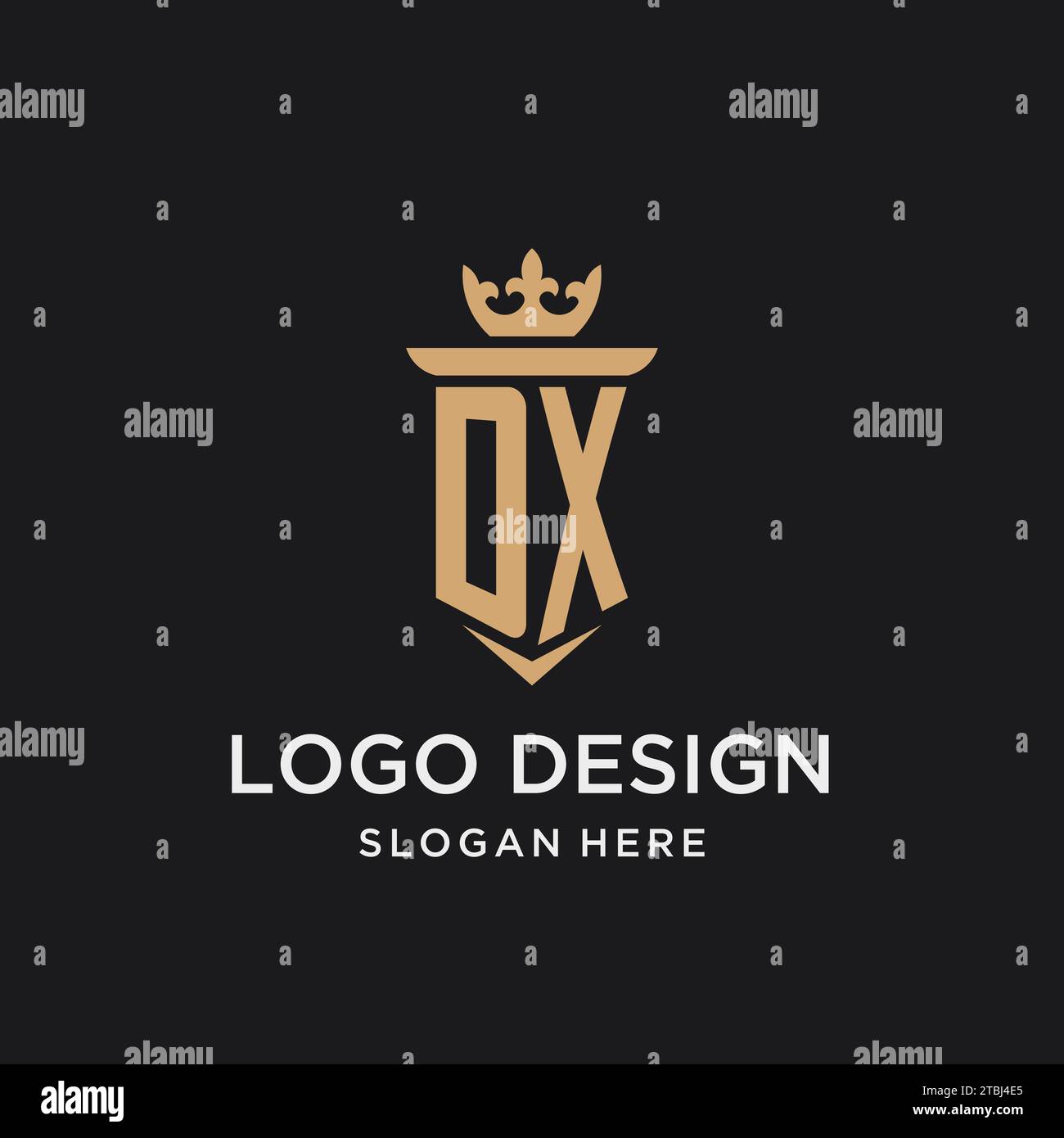DX monogram with medieval style, luxury and elegant initial logo design ideas Stock Vector Image ...