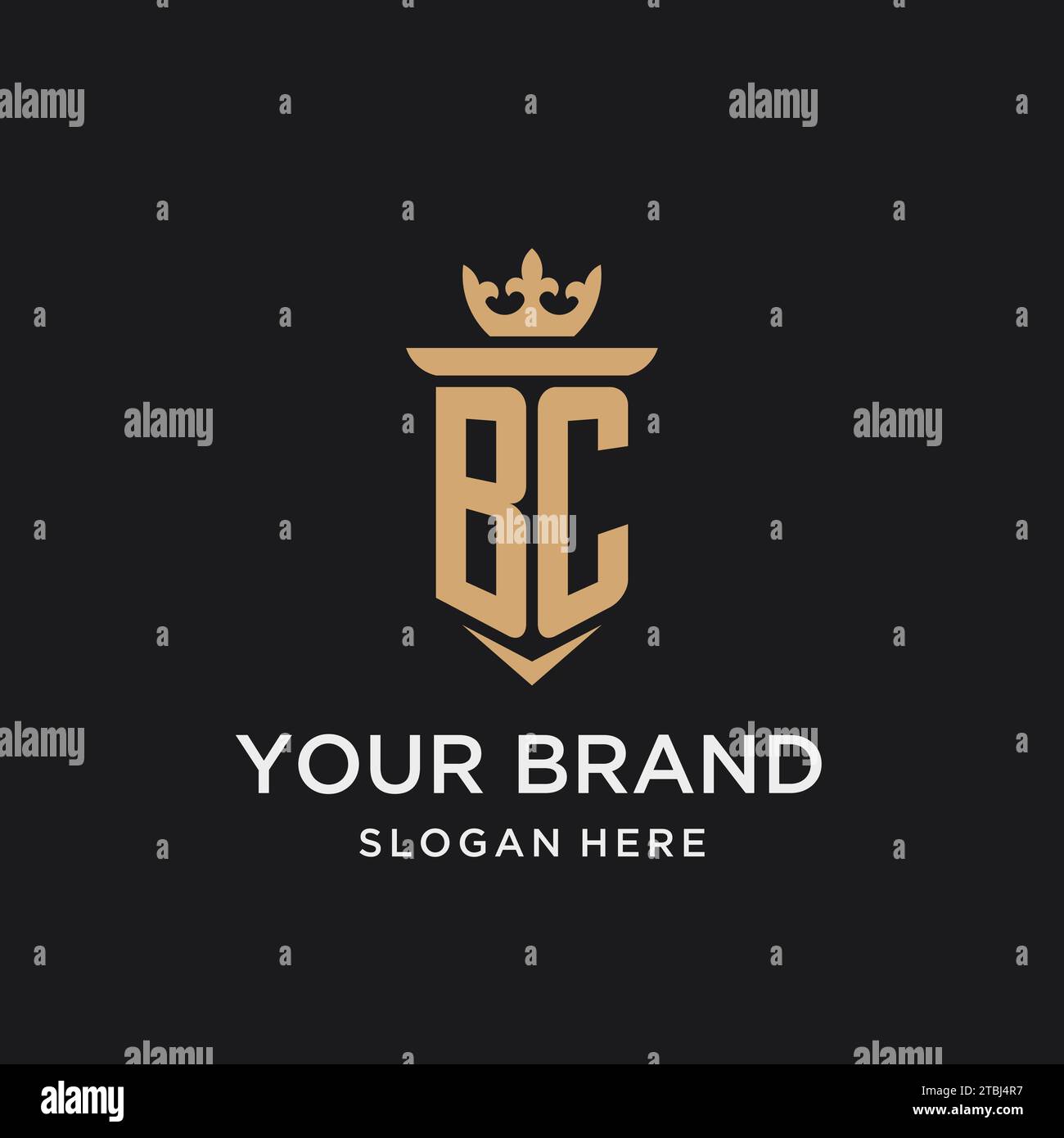 BC monogram with medieval style, luxury and elegant initial logo design ideas Stock Vector Image ...