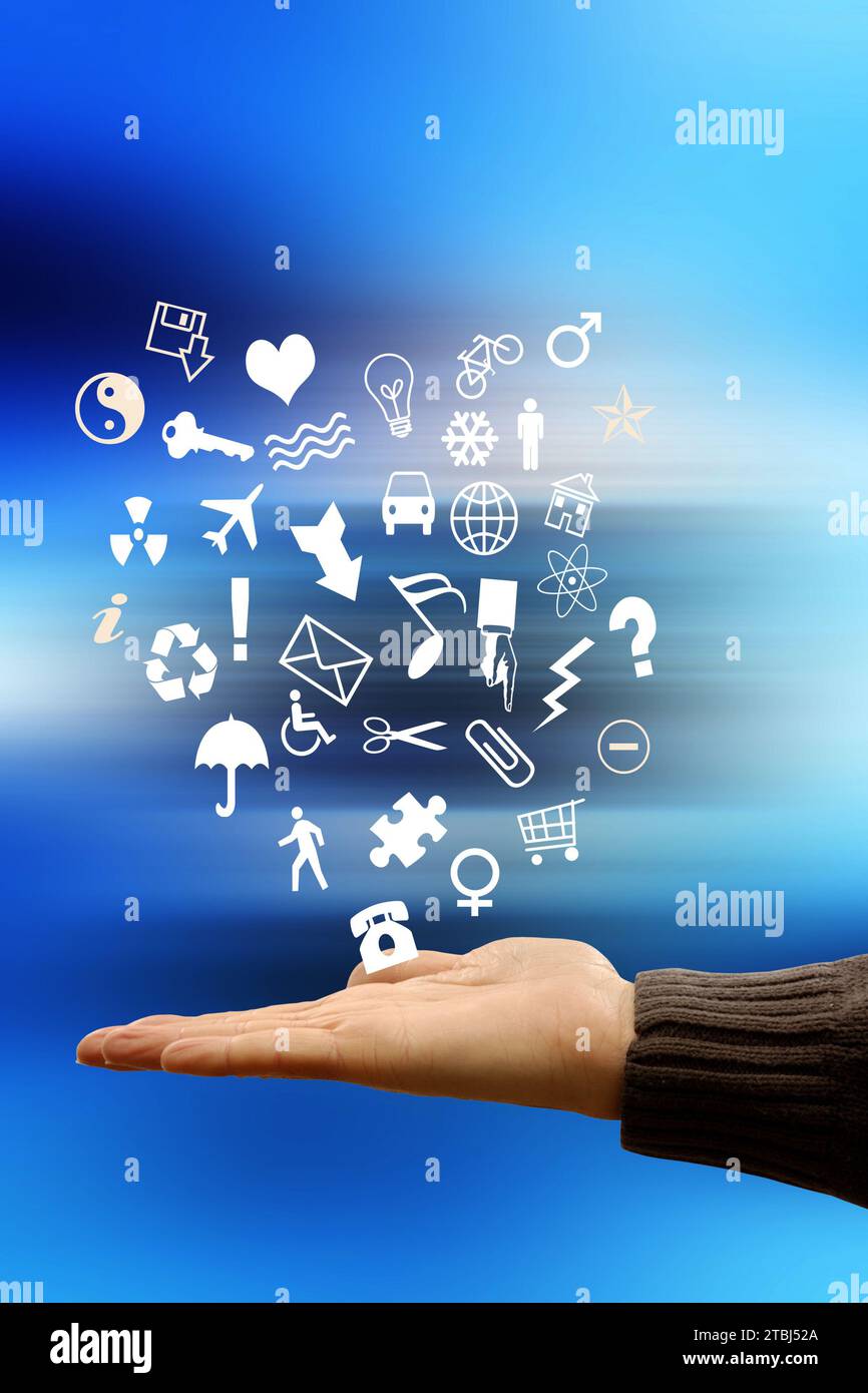 Hand symbols for communication hi-res stock photography and images - Alamy