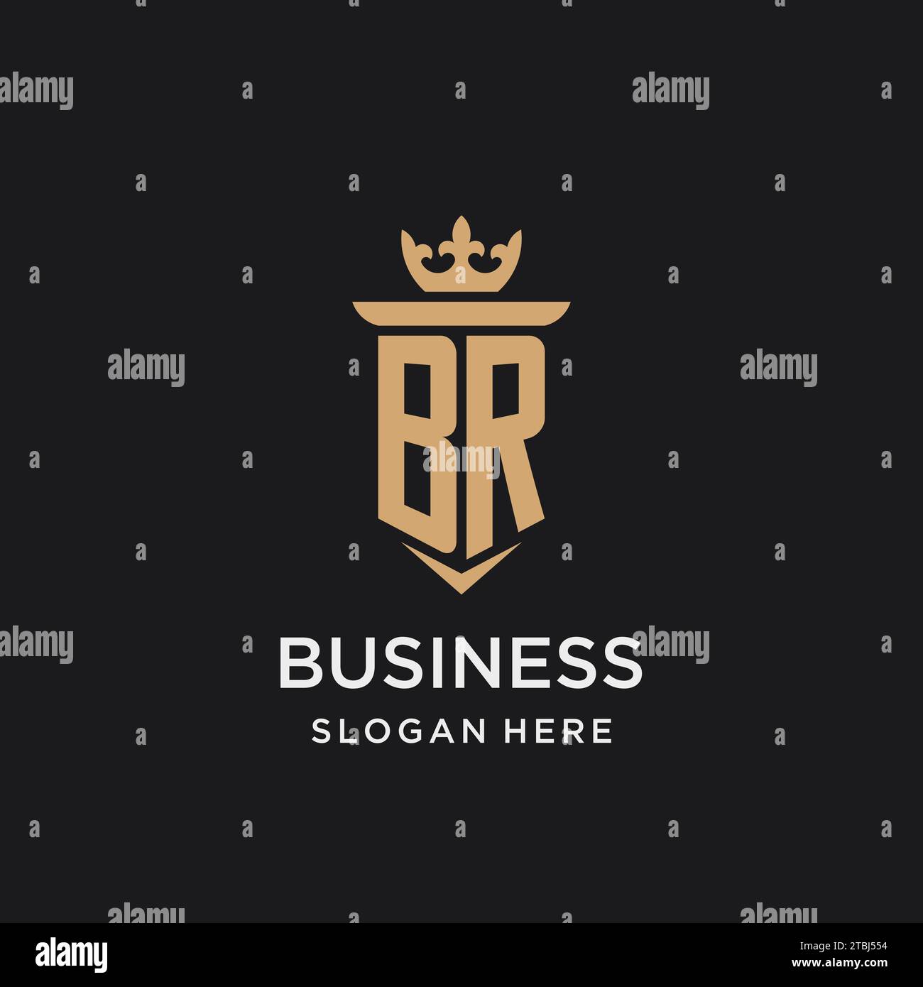 BR monogram with medieval style, luxury and elegant initial logo design ideas Stock Vector Image ...