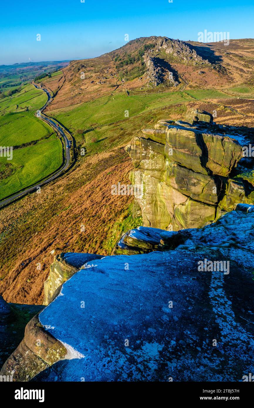 The Roaches, a grit stone outcrop, in the Staffordshire Moorlands area ...