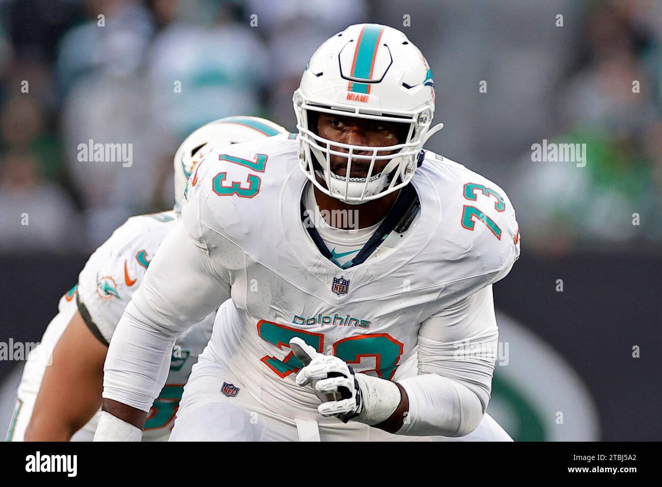 Miami Dolphins guard Austin Jackson (73) in action against the New York ...