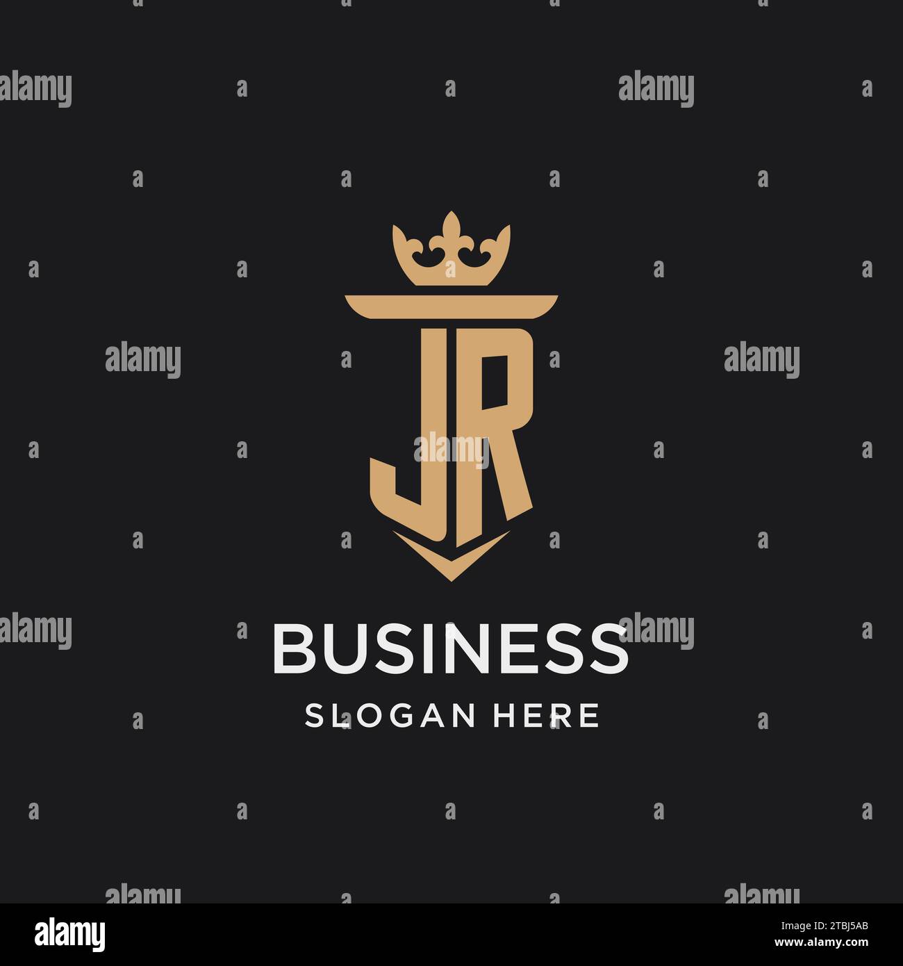JR monogram with medieval style, luxury and elegant initial logo design ...
