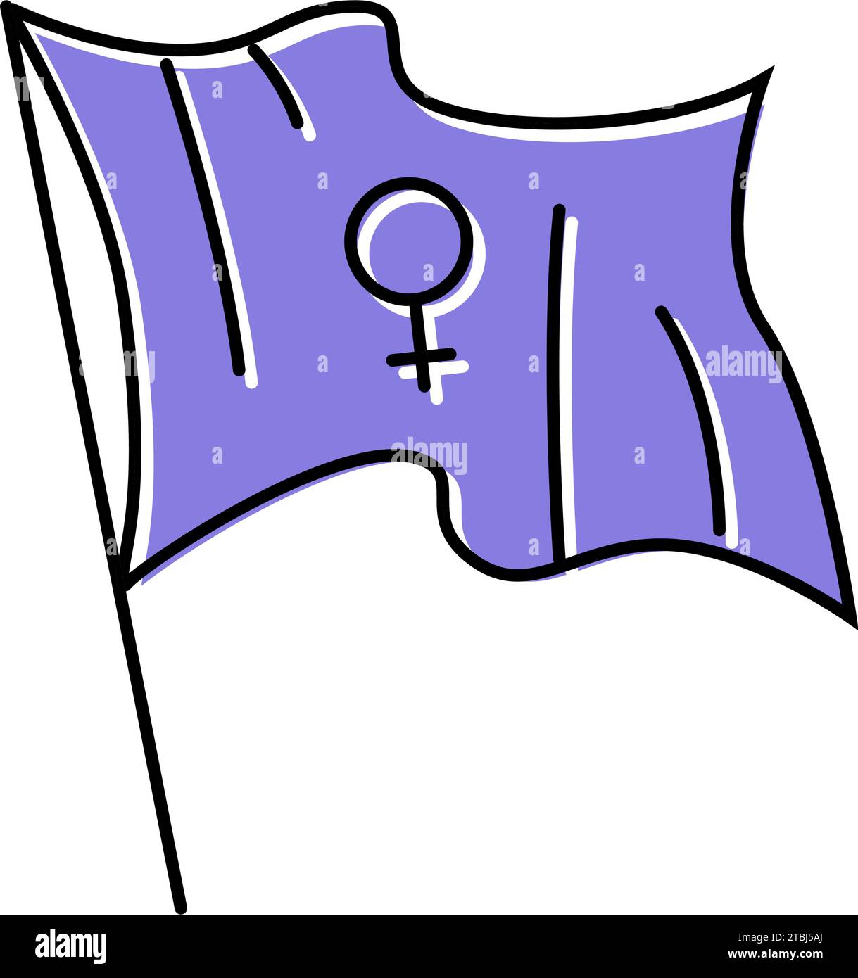 Feminism flag color line hi-res stock photography and images - Alamy