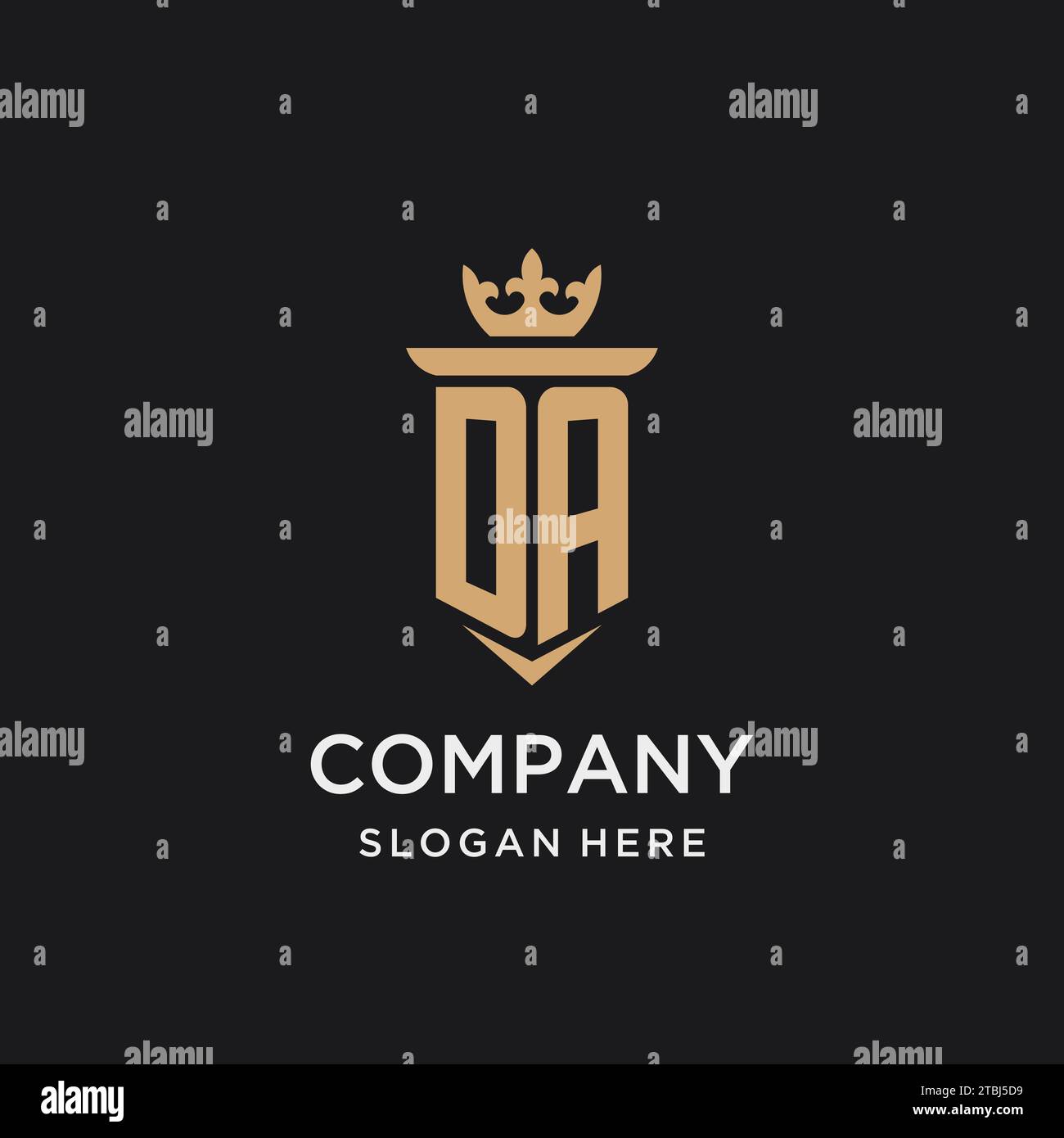 DA monogram with medieval style, luxury and elegant initial logo design ideas Stock Vector Image ...