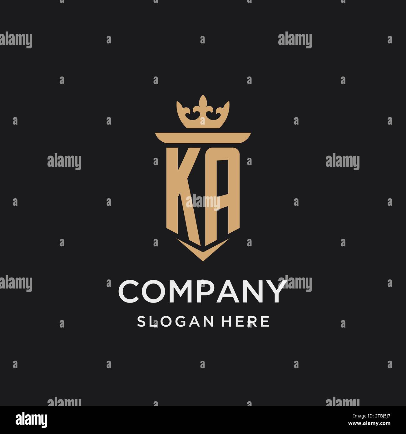 KA monogram with medieval style, luxury and elegant initial logo design ideas Stock Vector Image ...