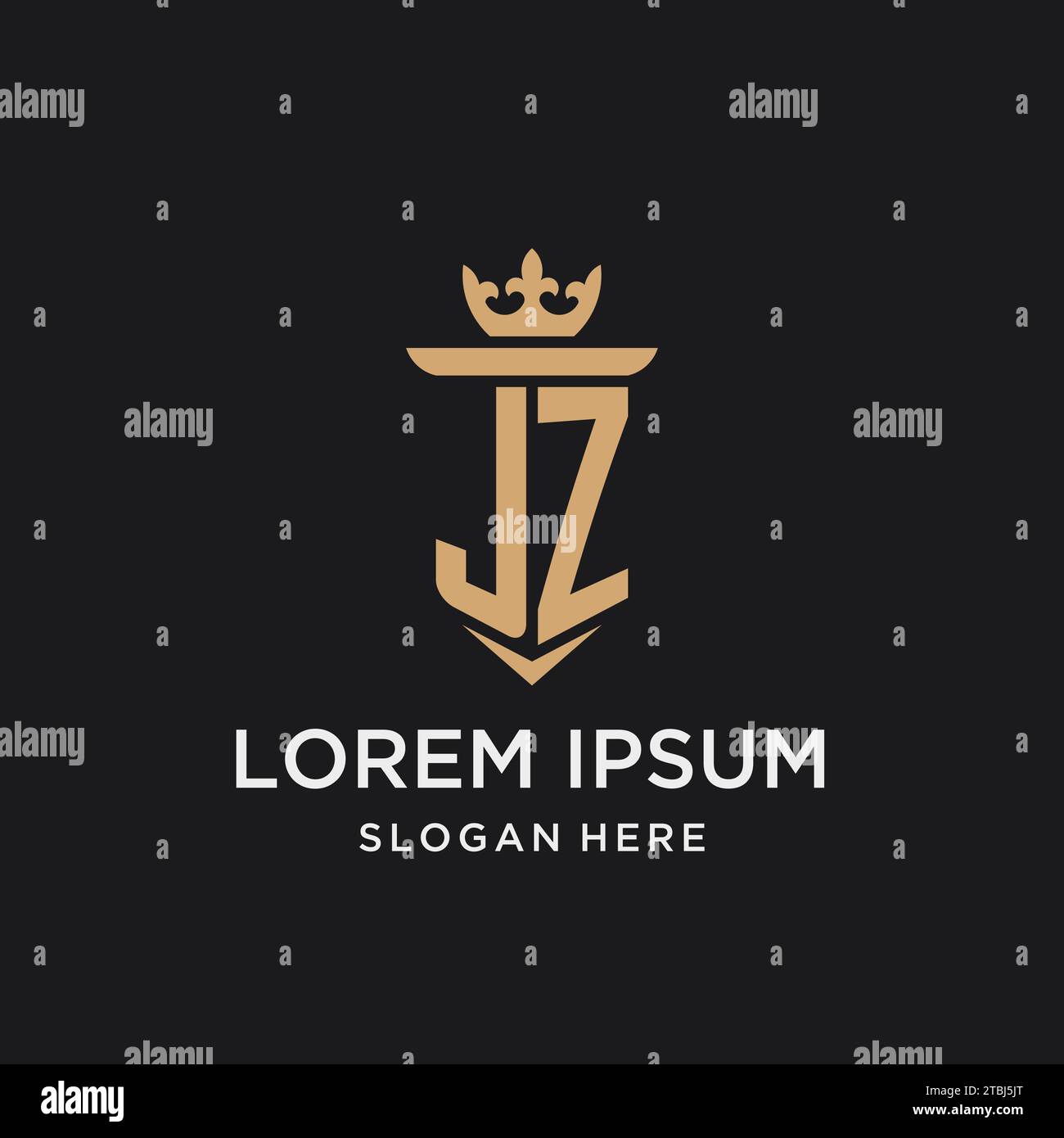 JZ monogram with medieval style, luxury and elegant initial logo design ideas Stock Vector Image ...