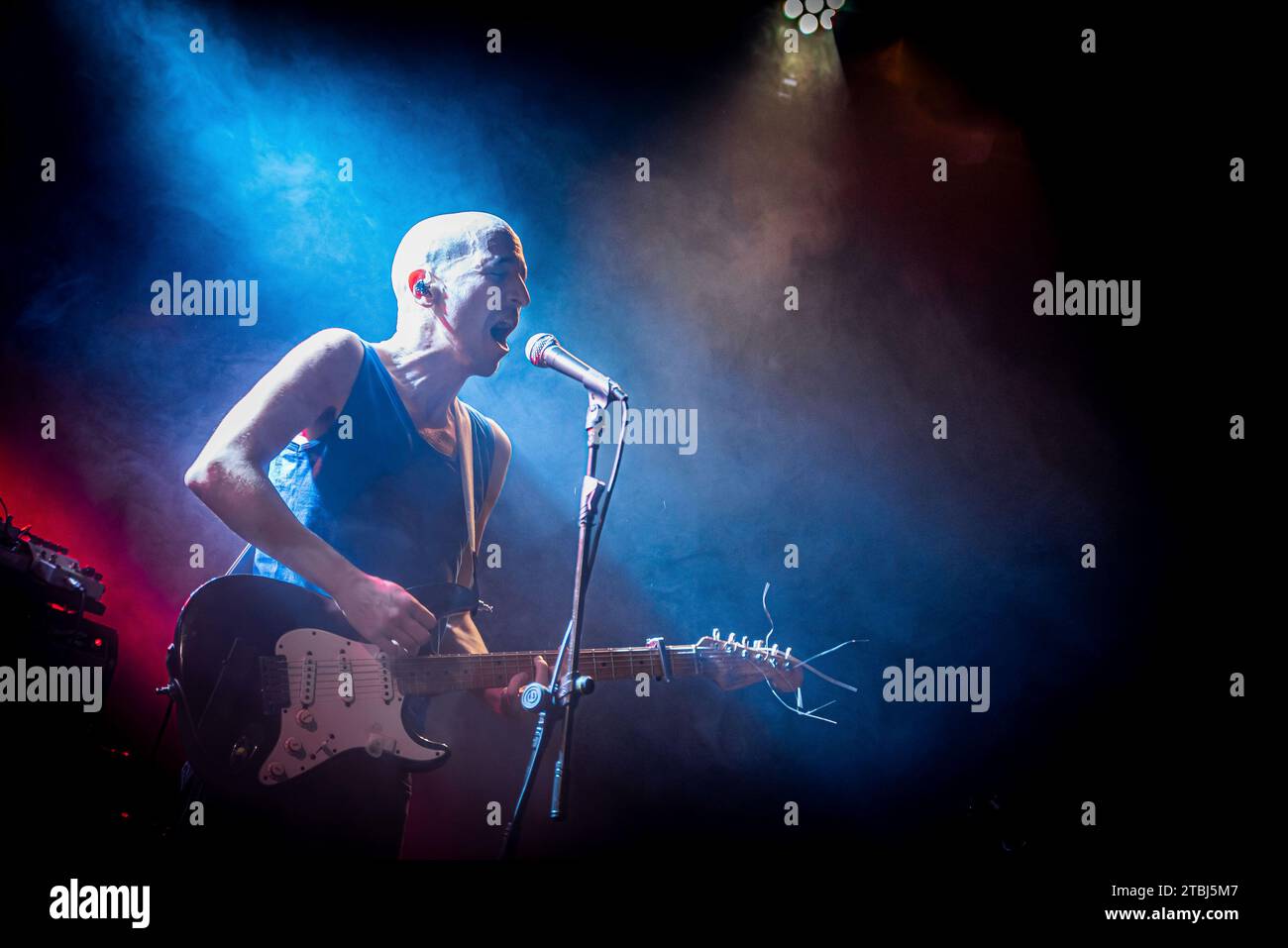 Monk Roma, Rome, Italy, December 05, 2023, Truppi play the guitar and ...
