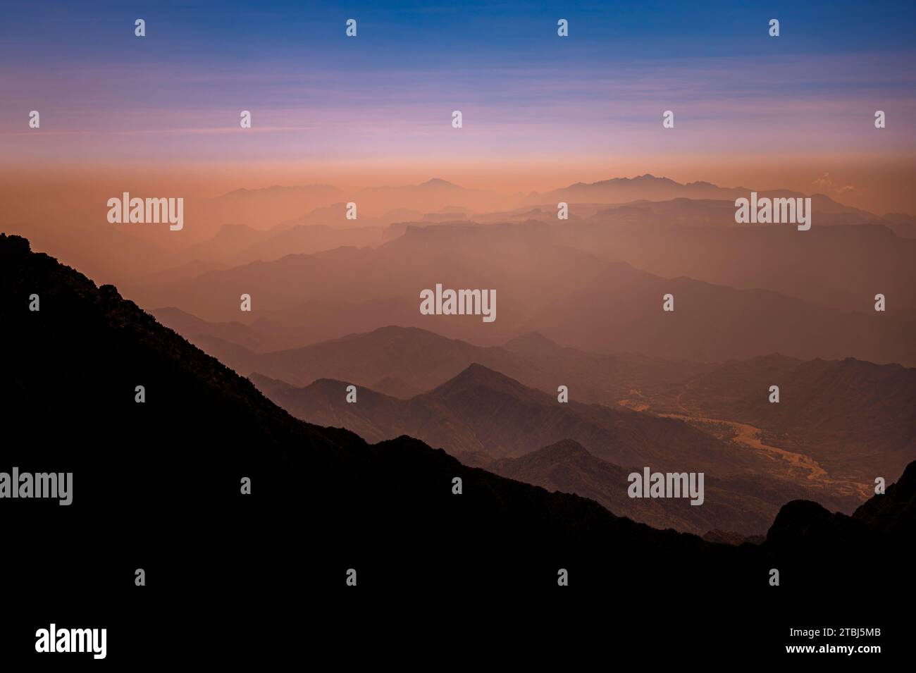 Landscape of the Asir Mountains in Saudi Arabia Stock Photo - Alamy