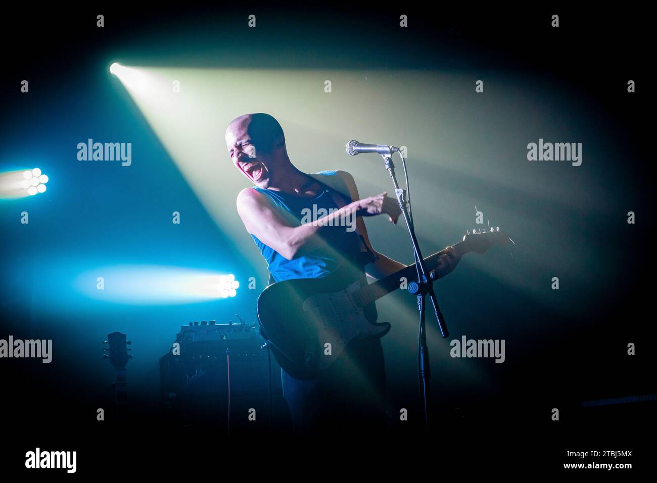 Monk Roma, Rome, Italy, December 05, 2023, Truppi play the guitar and ...