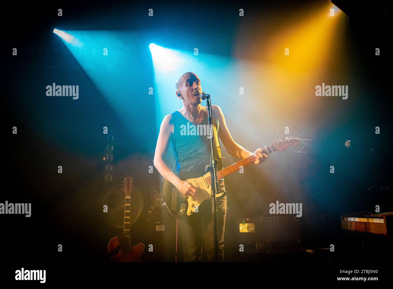 Monk Roma, Rome, Italy, December 05, 2023, Truppi play the guitar and ...