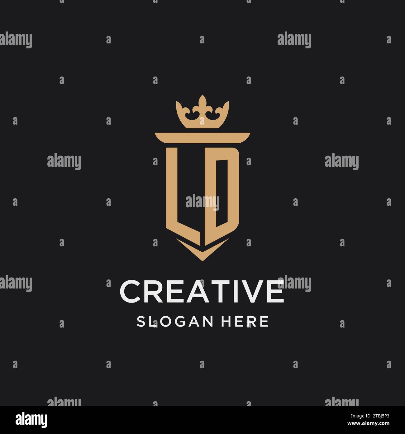 LD monogram with medieval style, luxury and elegant initial logo design ideas Stock Vector Image ...