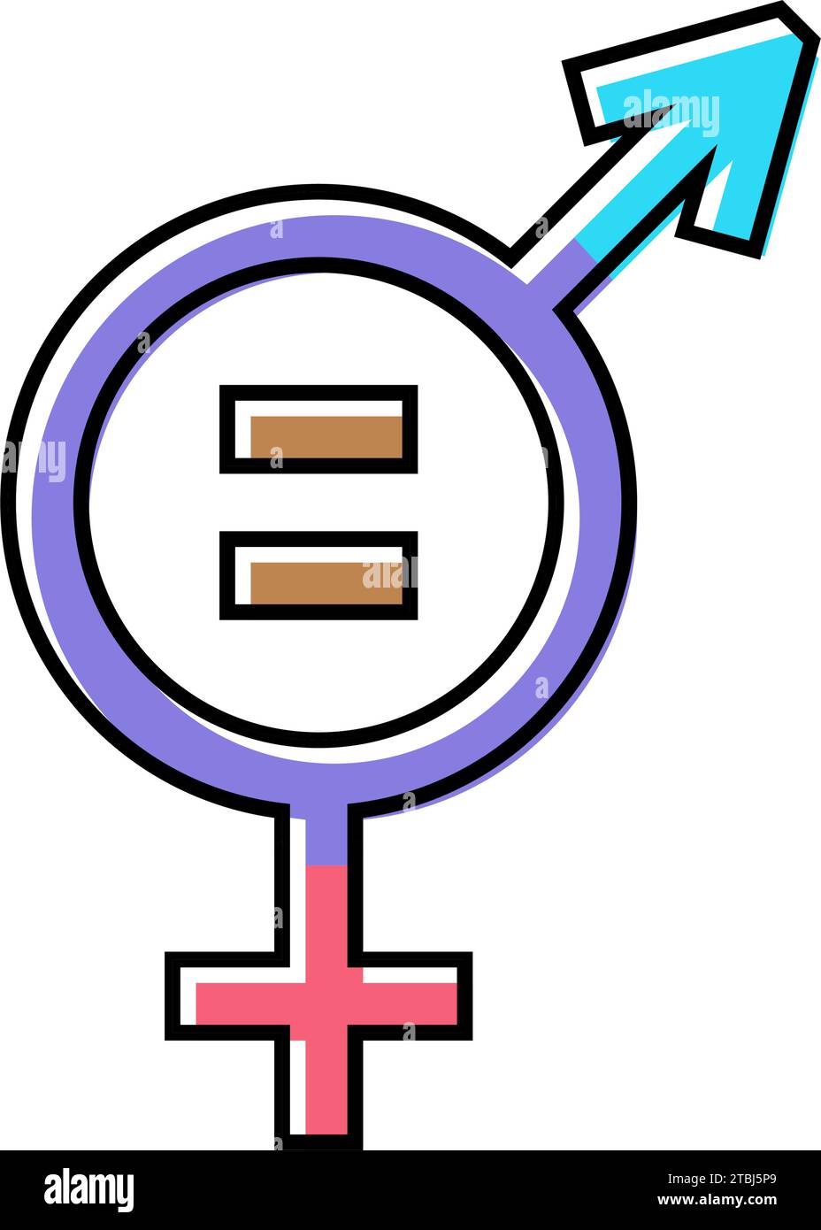 Gender equality color line hi-res stock photography and images - Alamy