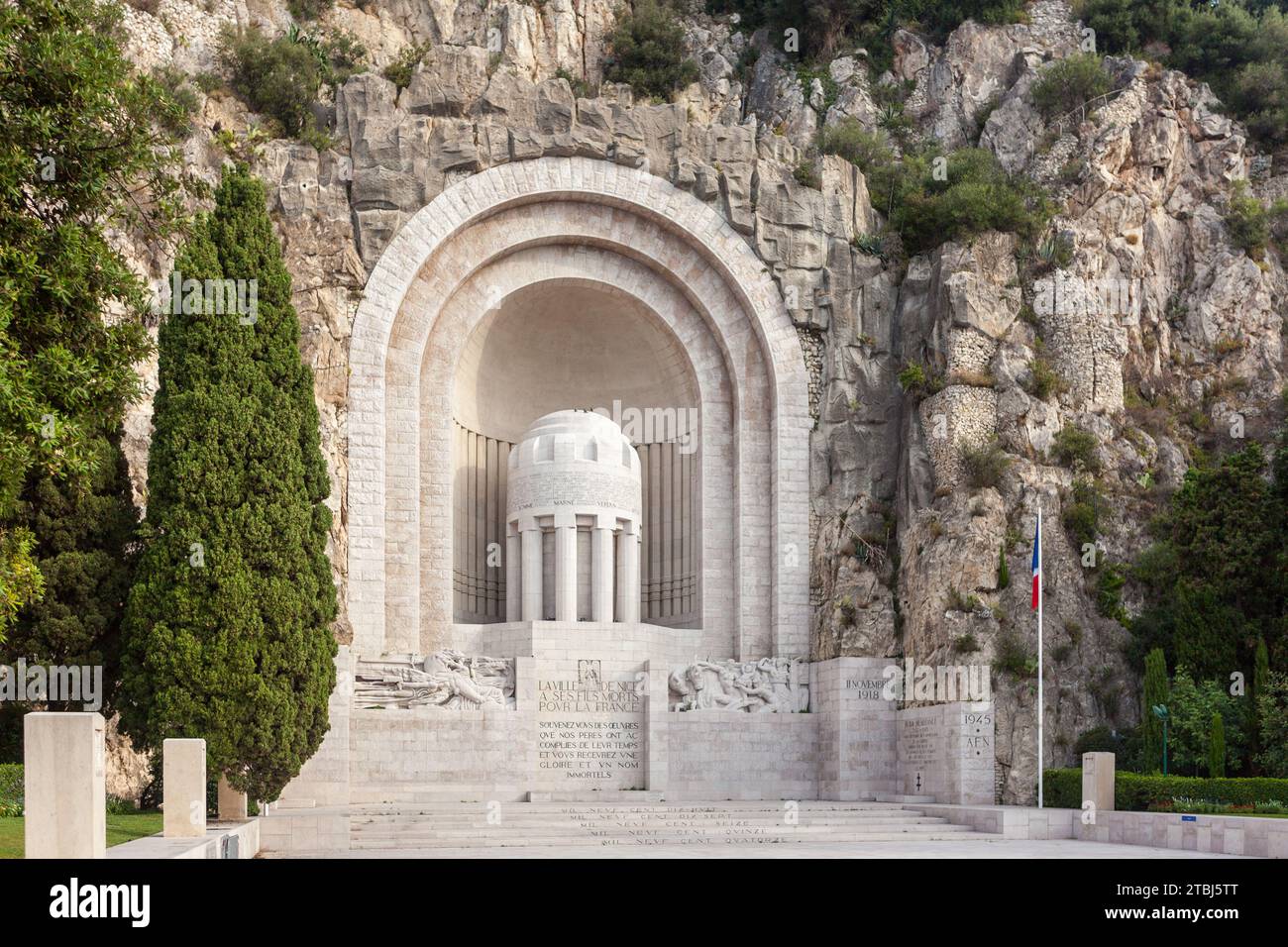 Rauba-Capeù War Memorial, Nice, France Stock Photo - Alamy