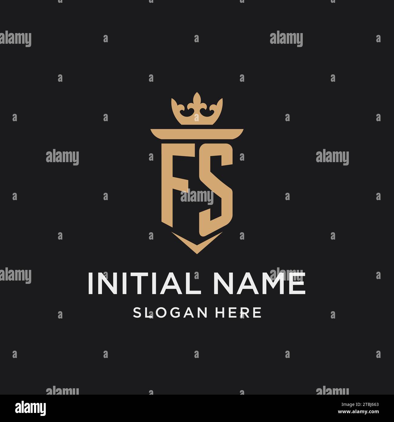 FS monogram with medieval style, luxury and elegant initial logo design ... FS monogram with medieval style, luxury and elegant initial logo design ...