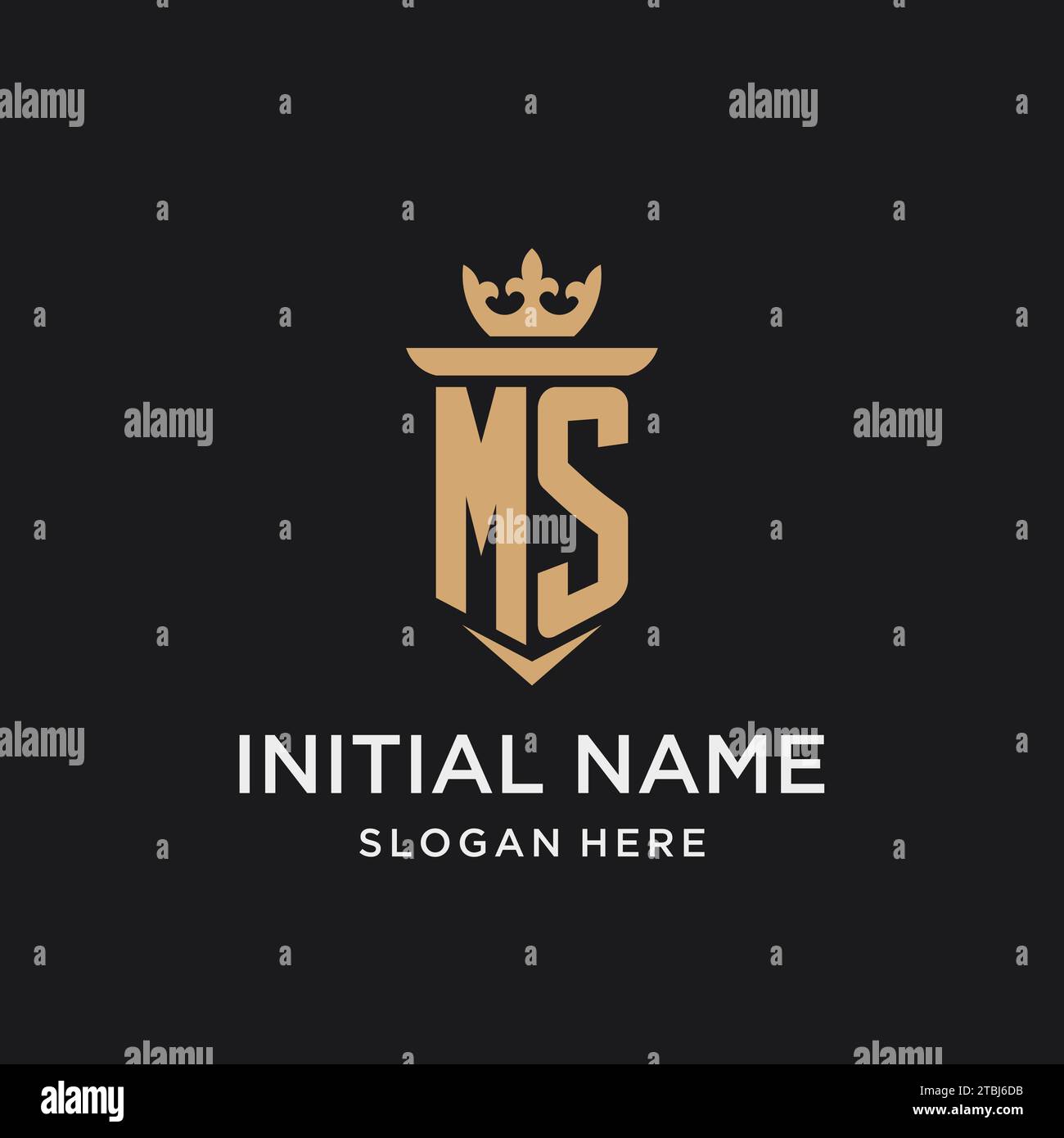 MS monogram with medieval style, luxury and elegant initial logo design ideas Stock Vector Image ...