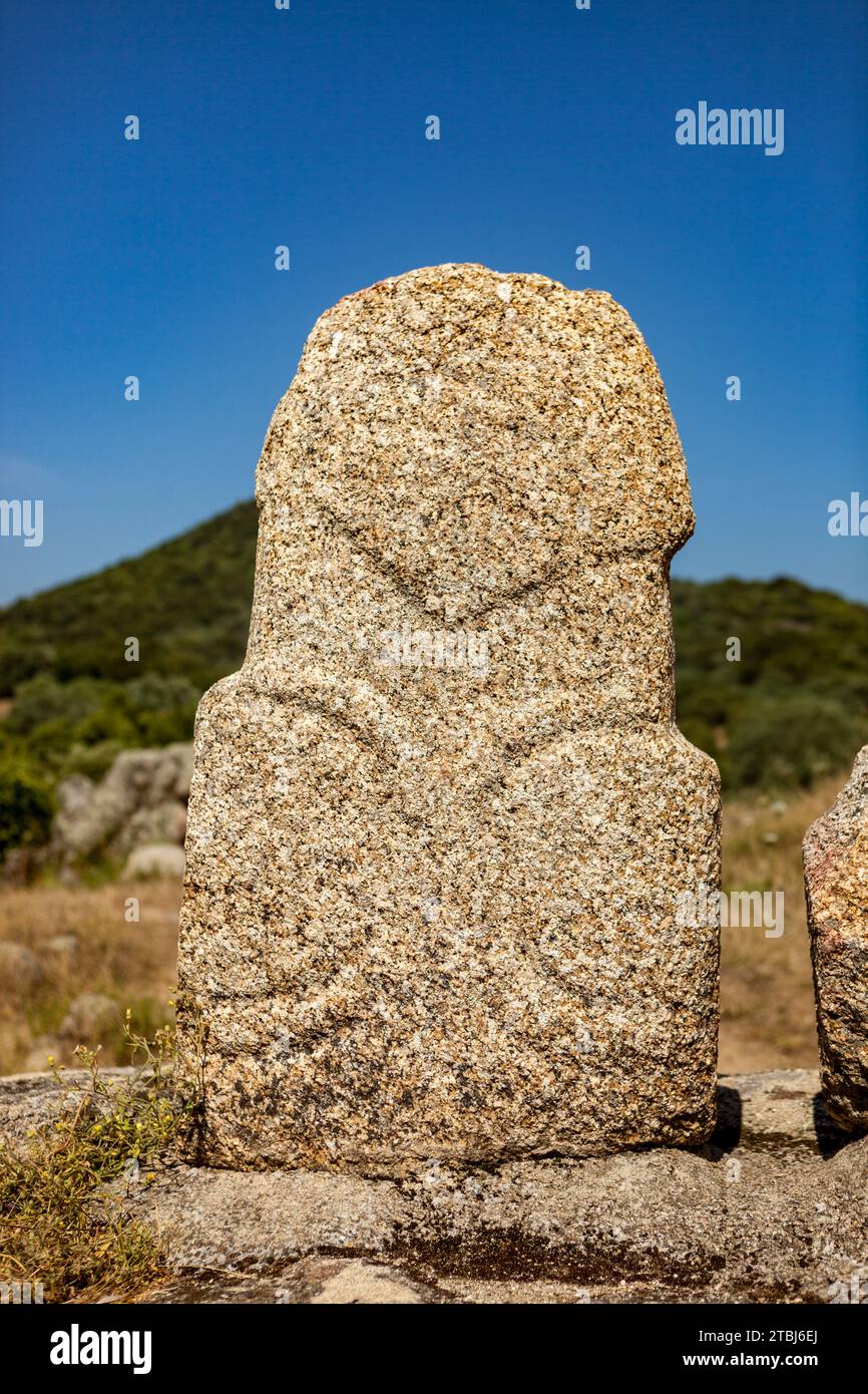 Statue-menhir, phallic symbol, Prehistoric Site of Filitosa ...