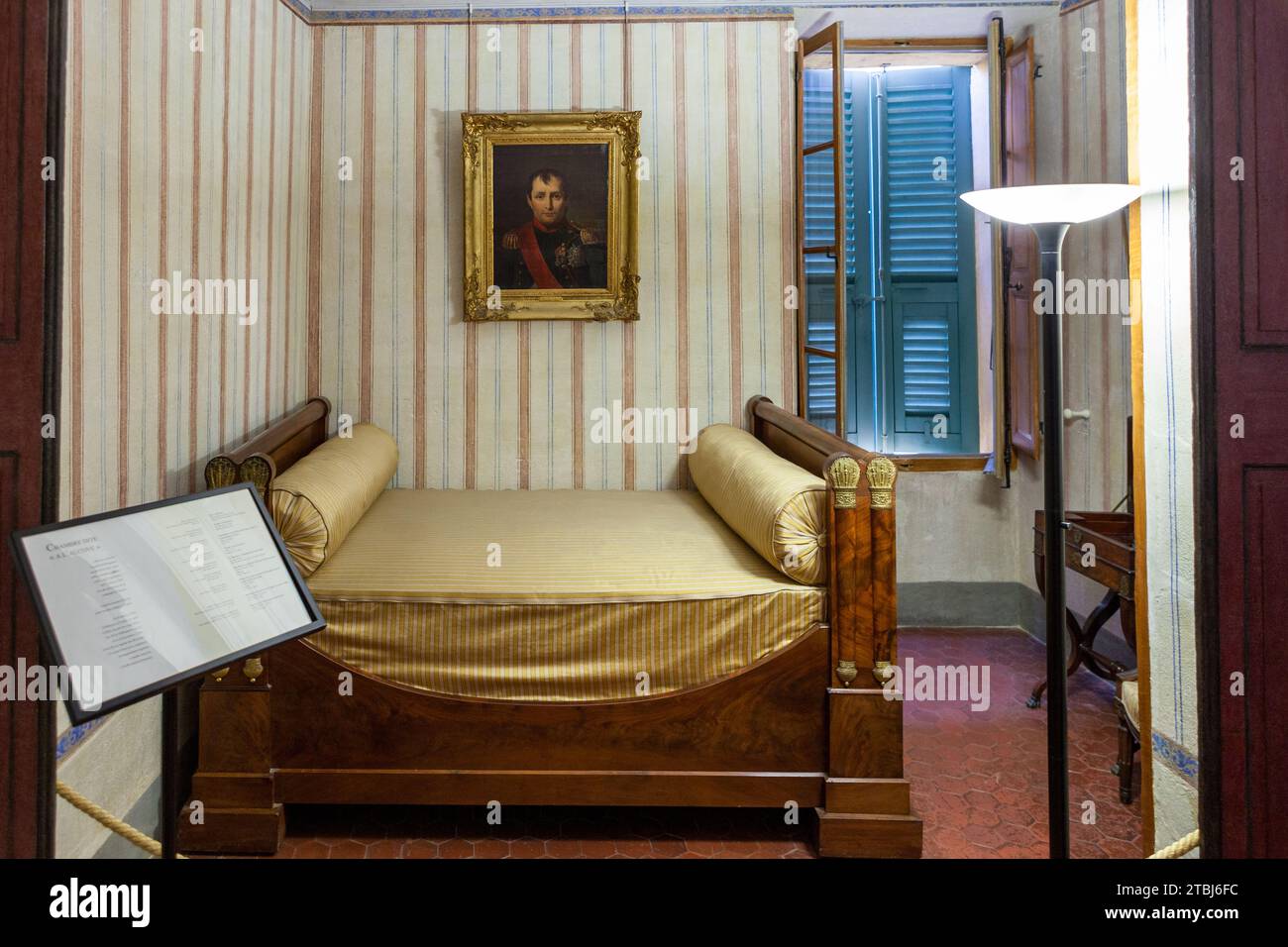 Napoleon's bedroom at the Musée National De La Maison Bonaparte. Museum ...