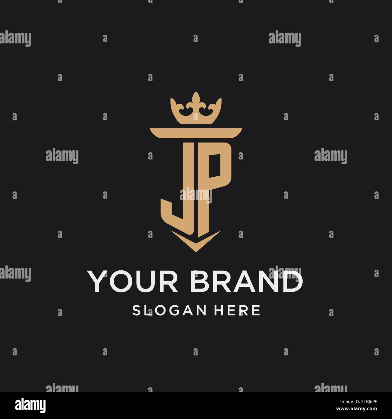 JP monogram with medieval style, luxury and elegant initial logo design ideas Stock Vector Image ...