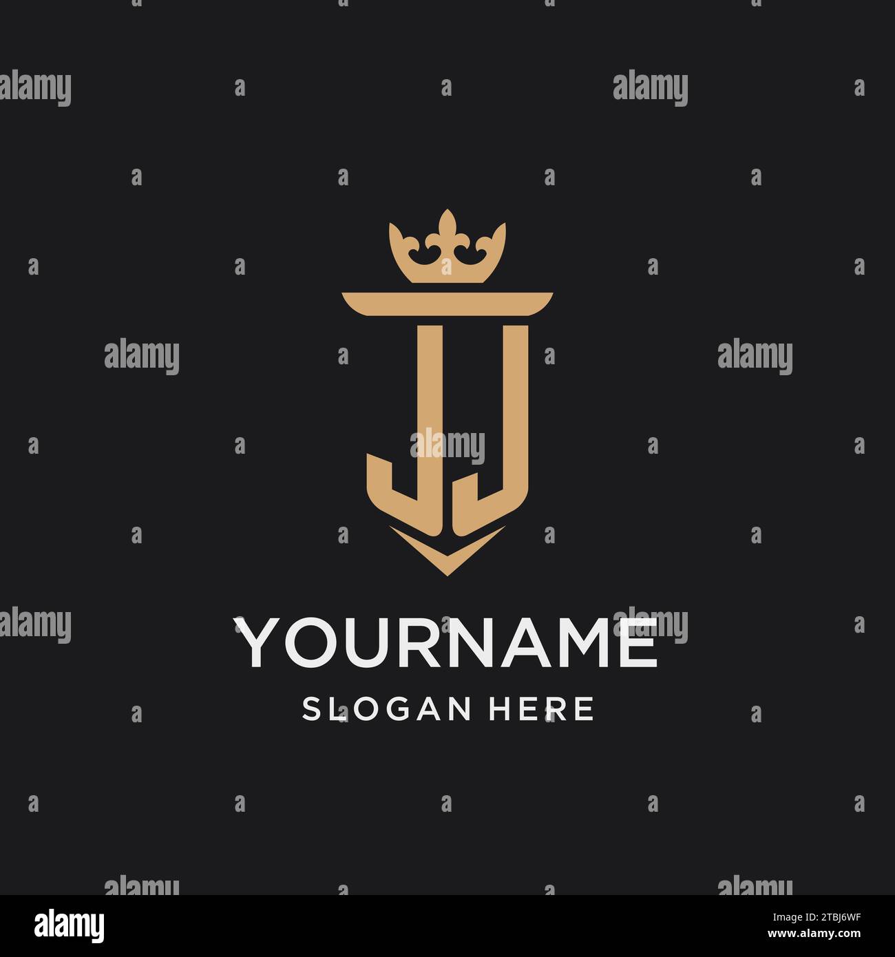 JJ monogram with medieval style, luxury and elegant initial logo design ideas Stock Vector Image ...