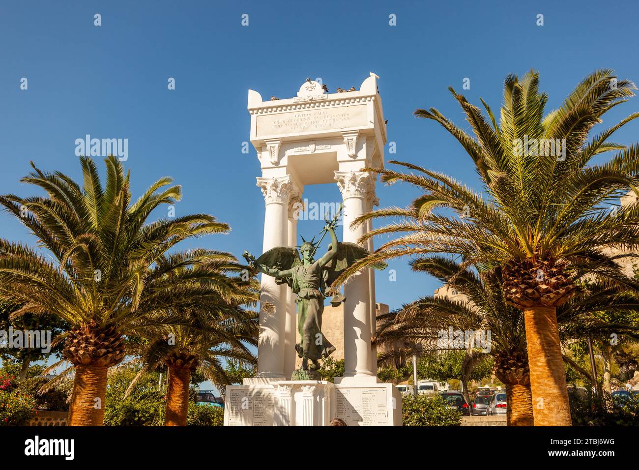 Monument to the dead, 20260 Calvi, France Stock Photo - Alamy