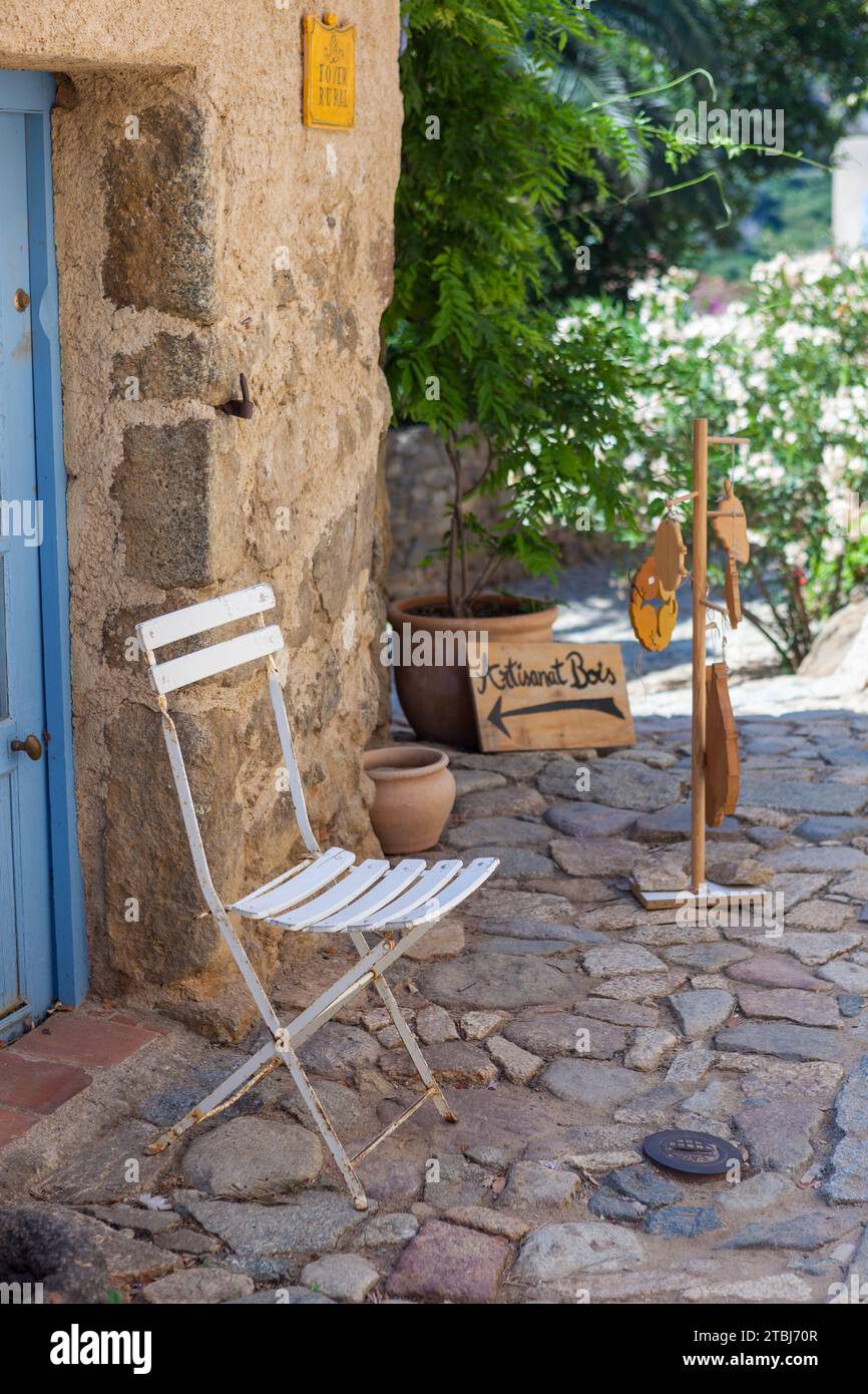 Rural home, village of Pigna, Balagne, Corsica, France Stock Photo - Alamy