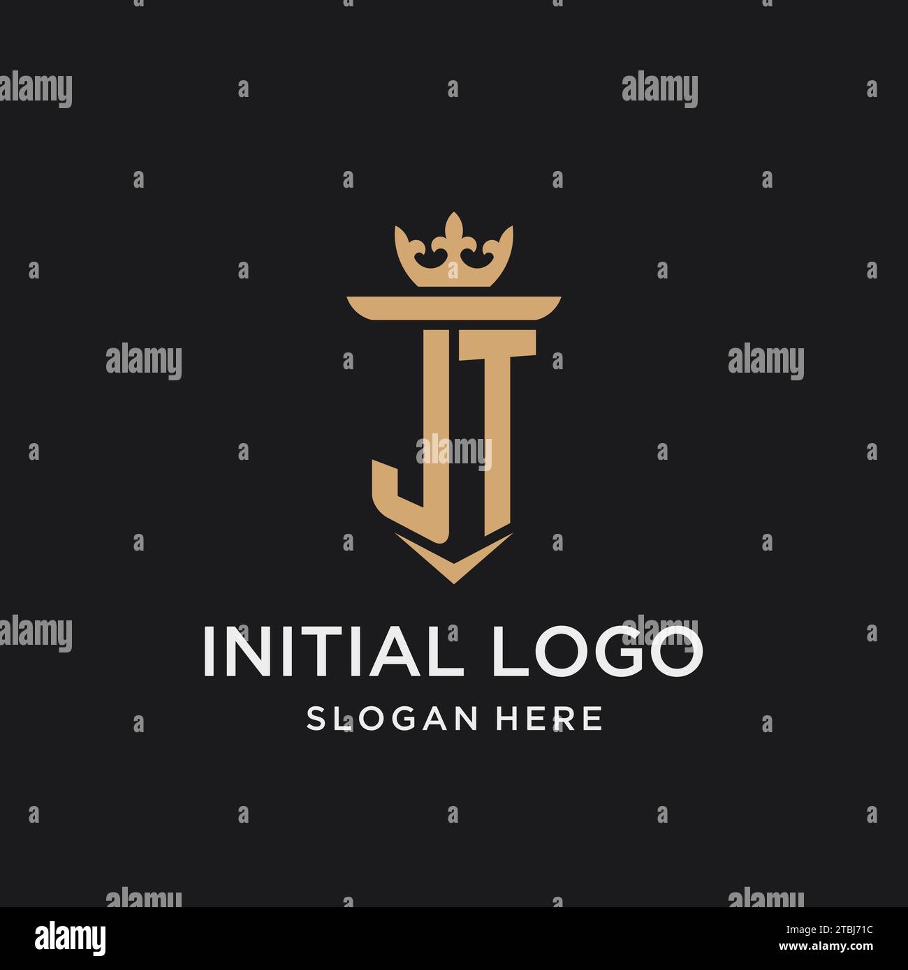 JT monogram with medieval style, luxury and elegant initial logo design ideas Stock Vector Image ...