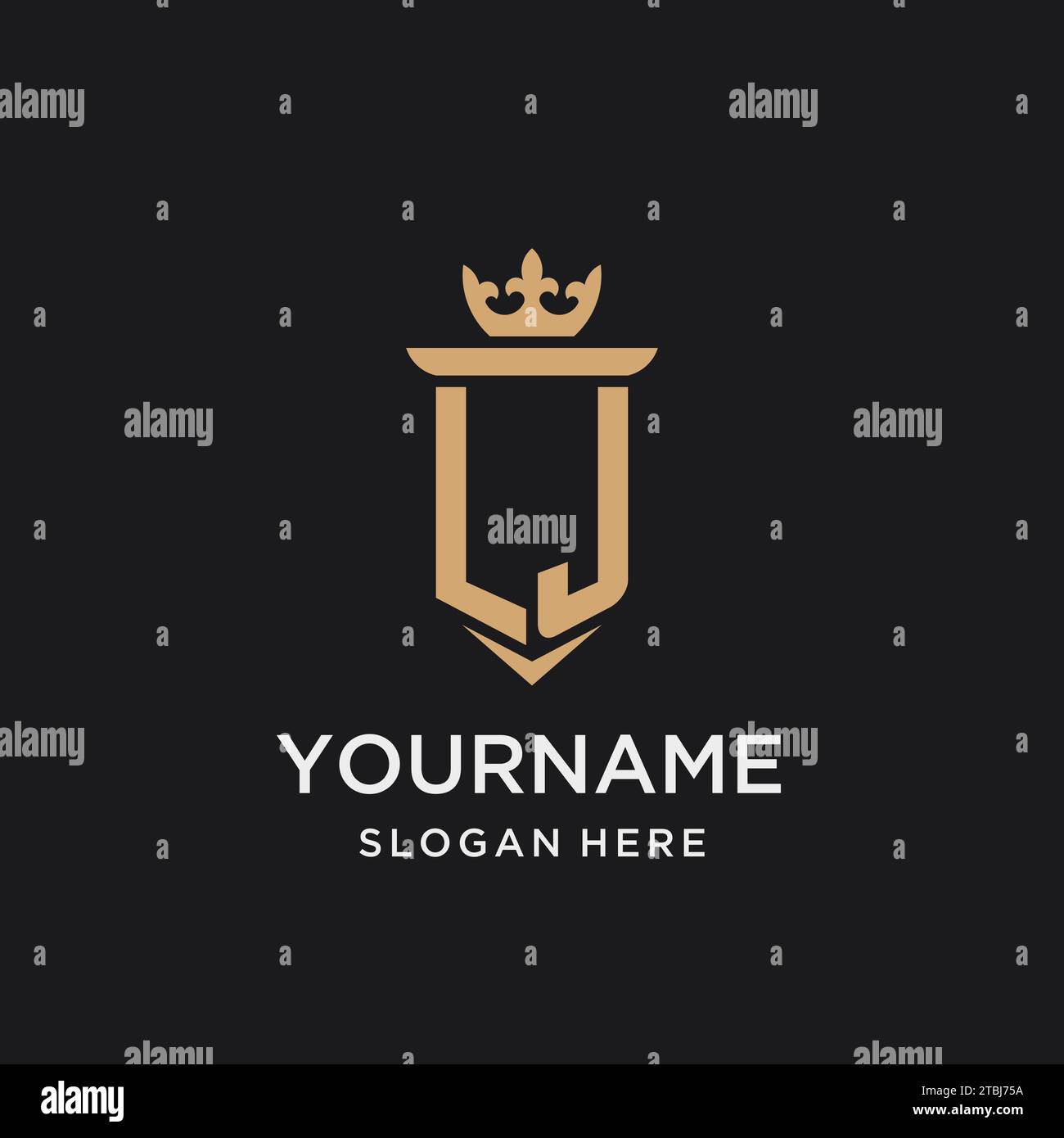 LJ monogram with medieval style, luxury and elegant initial logo design ideas Stock Vector Image ...