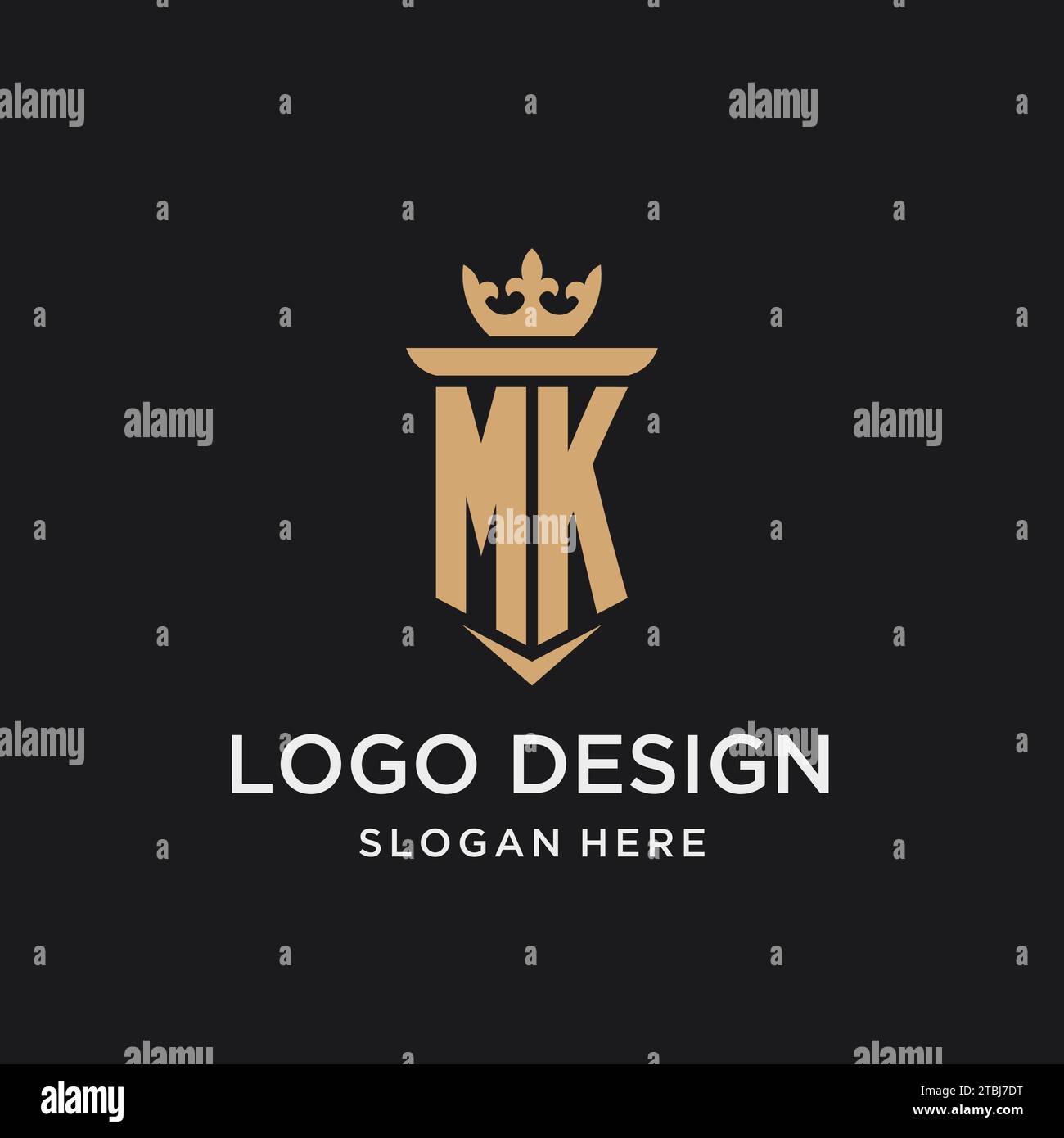 MK monogram with medieval style, luxury and elegant initial logo design ideas Stock Vector Image ...