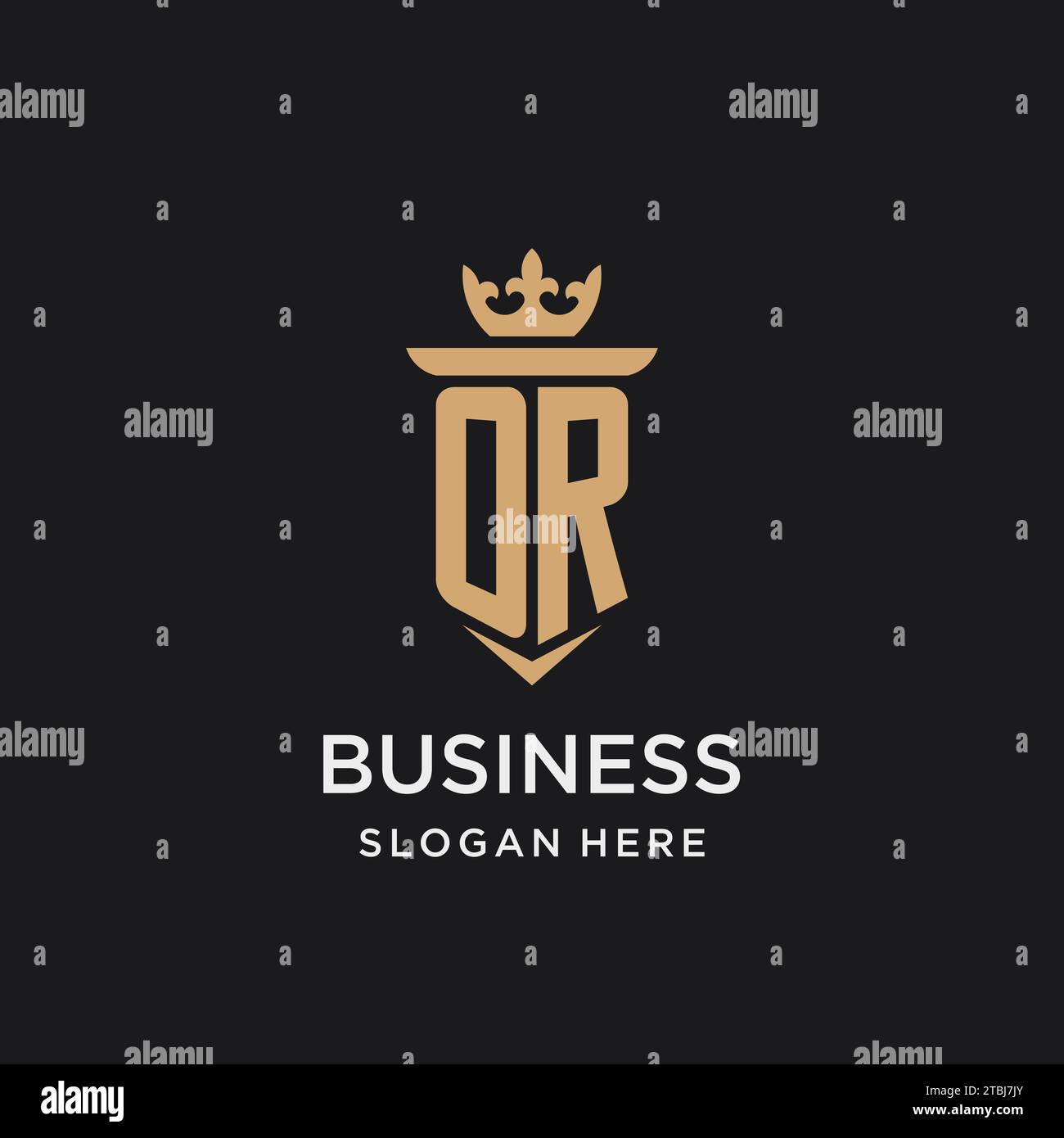 OR monogram with medieval style, luxury and elegant initial logo design ideas Stock Vector Image ...