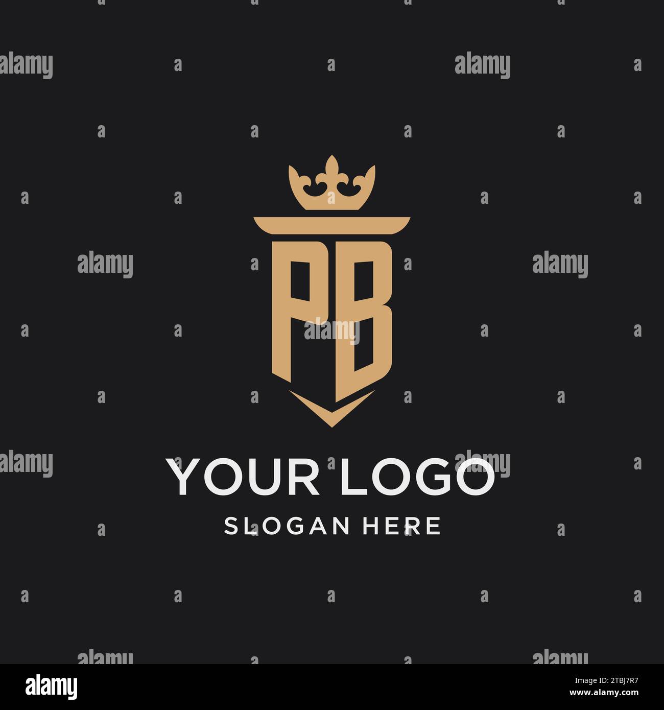 PB monogram with medieval style, luxury and elegant initial logo design ideas Stock Vector Image ...