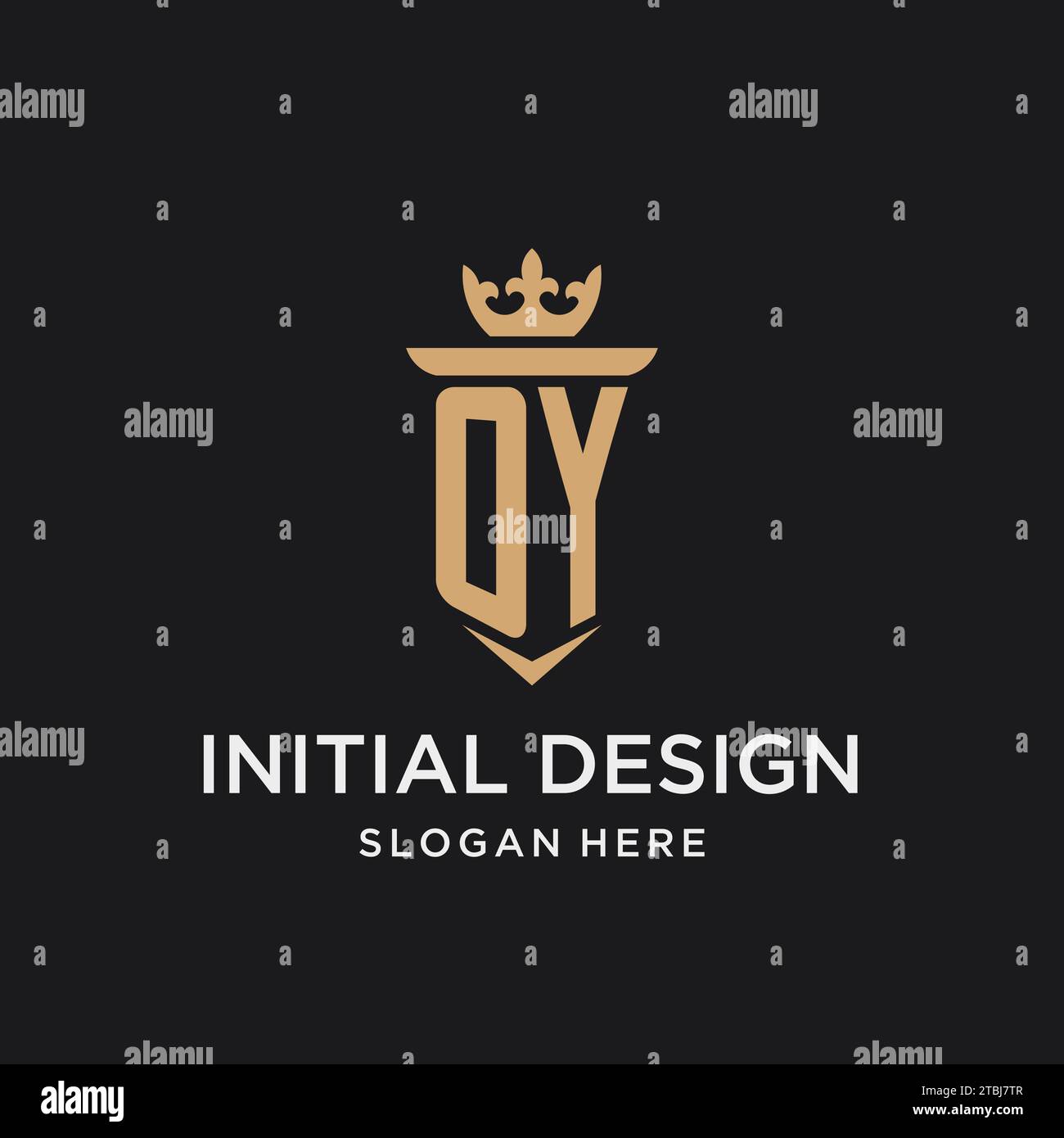 OY monogram with medieval style, luxury and elegant initial logo design ideas Stock Vector Image ...