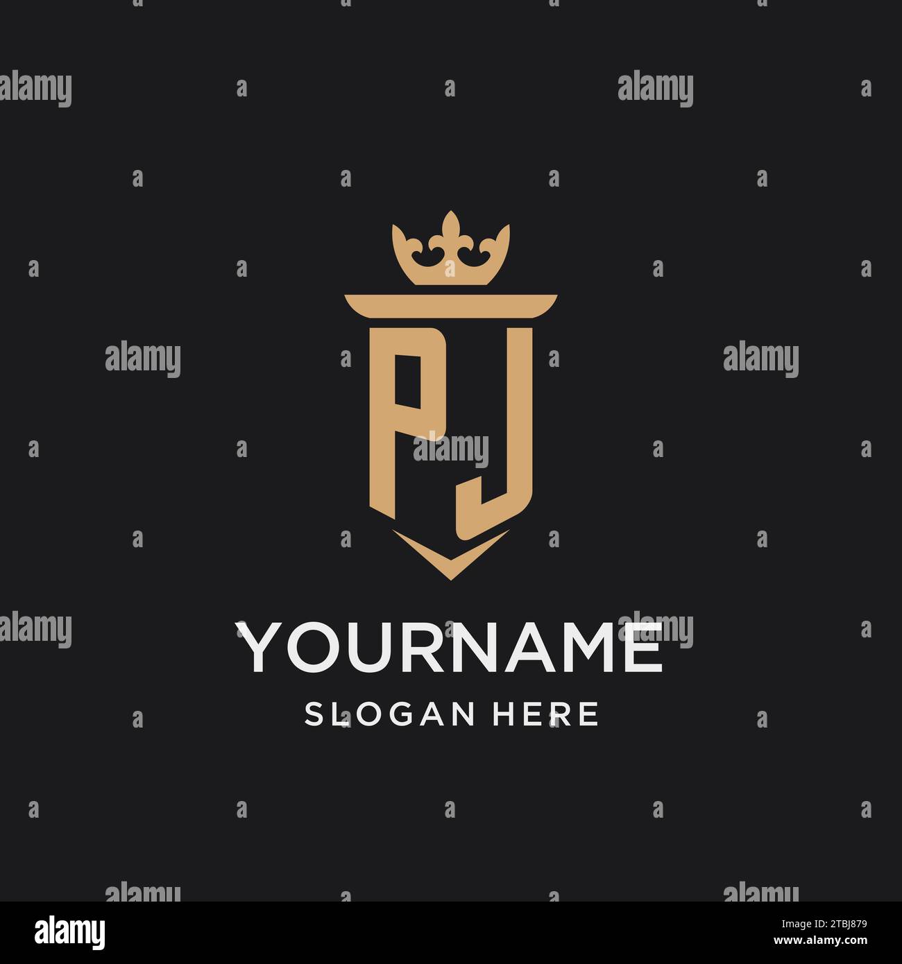 PJ monogram with medieval style, luxury and elegant initial logo design ideas Stock Vector Image ...