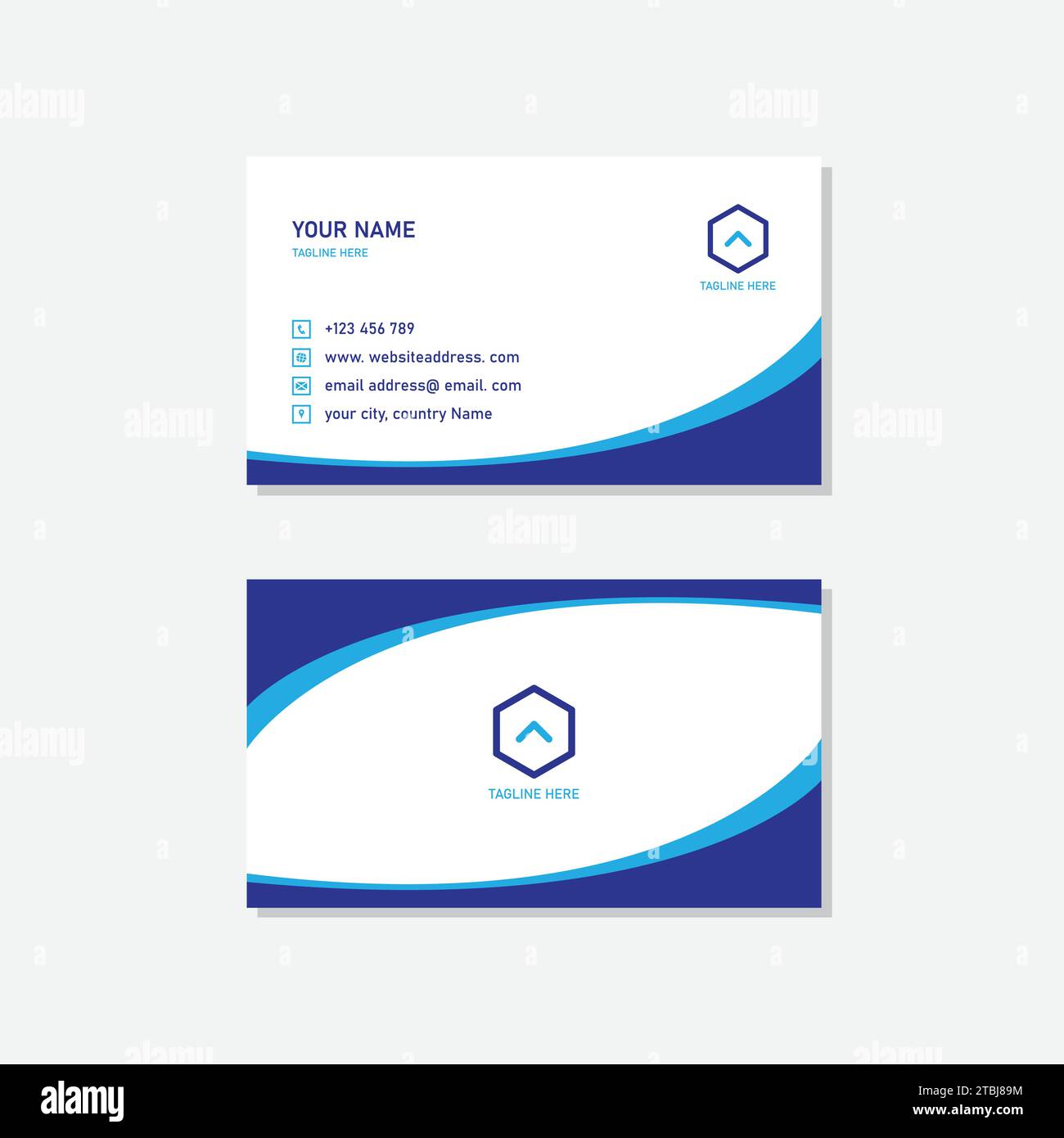 Your contact information business card design hi-res stock photography ...