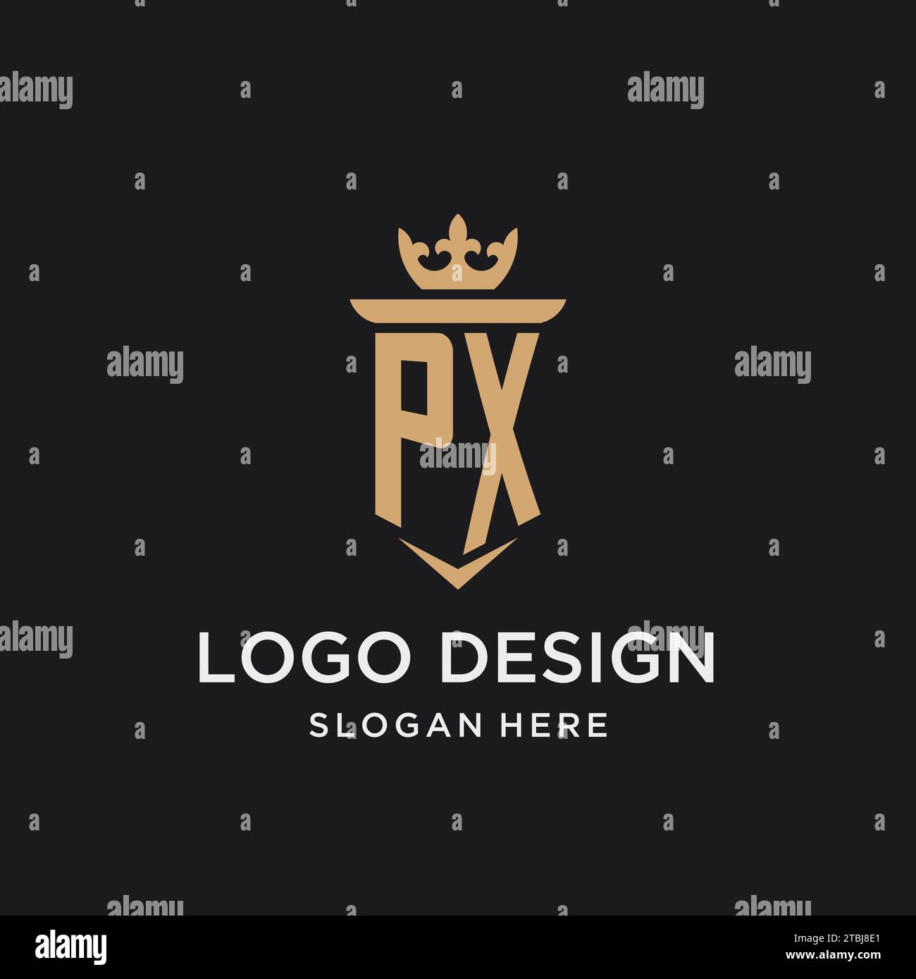 PX monogram with medieval style, luxury and elegant initial logo design ideas Stock Vector Image ...