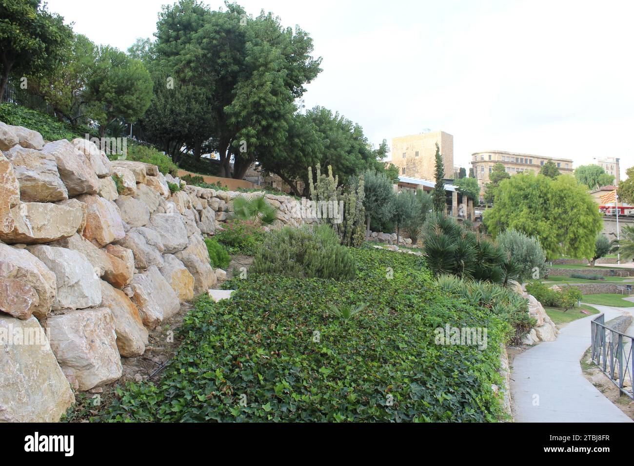Terraces of the city recreation park Stock Photo - Alamy