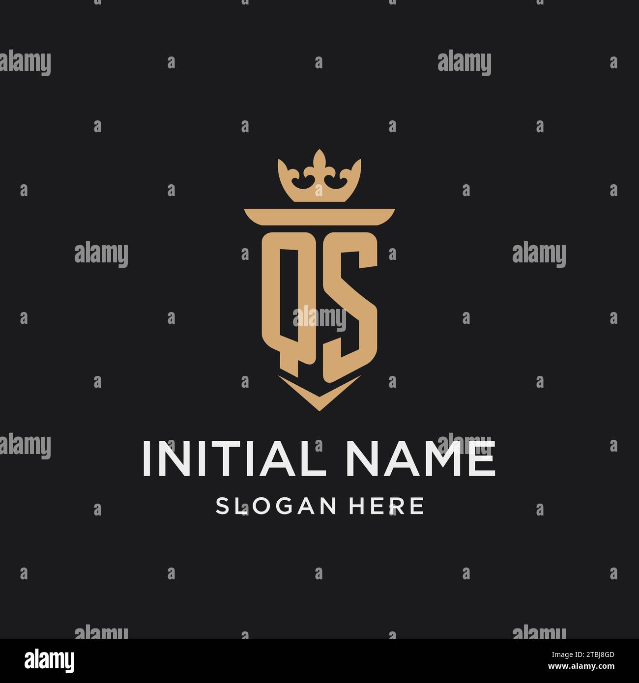 QS monogram with medieval style, luxury and elegant initial logo design ...