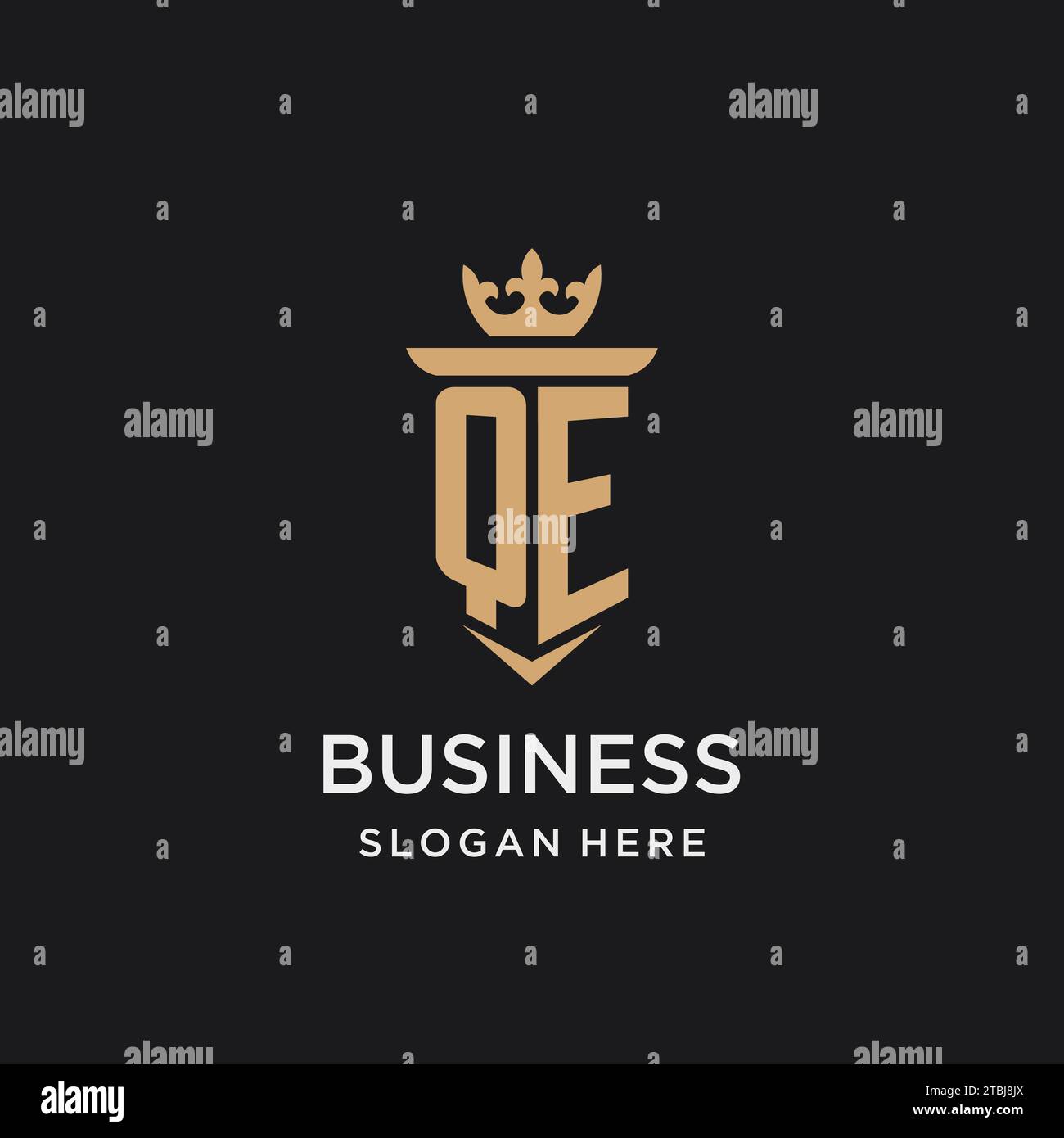 QE monogram with medieval style, luxury and elegant initial logo design ideas Stock Vector Image ...