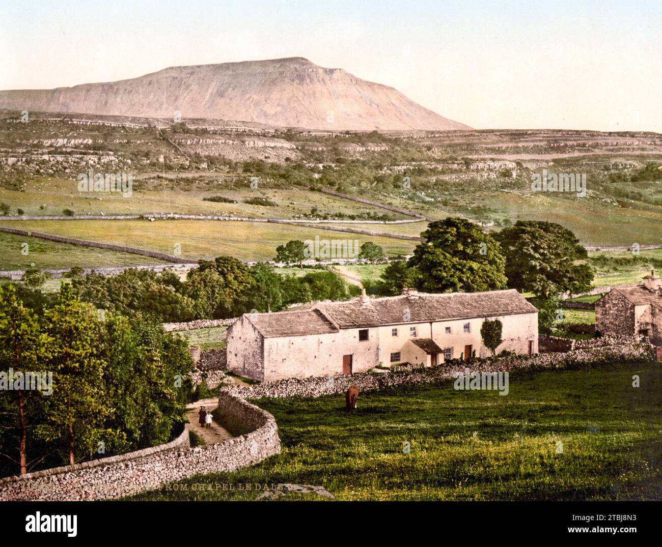 Ingleborough, der zweithöchste Berg in den Yorkshire Dales in ...