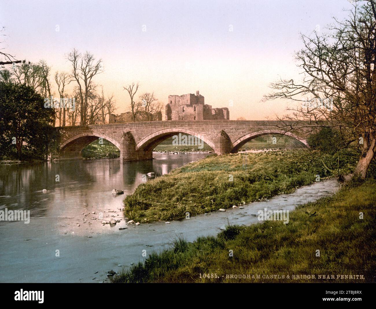 Ullswater, Broughman castle und Brücke, nahe Penrith, Lake District, ca ...