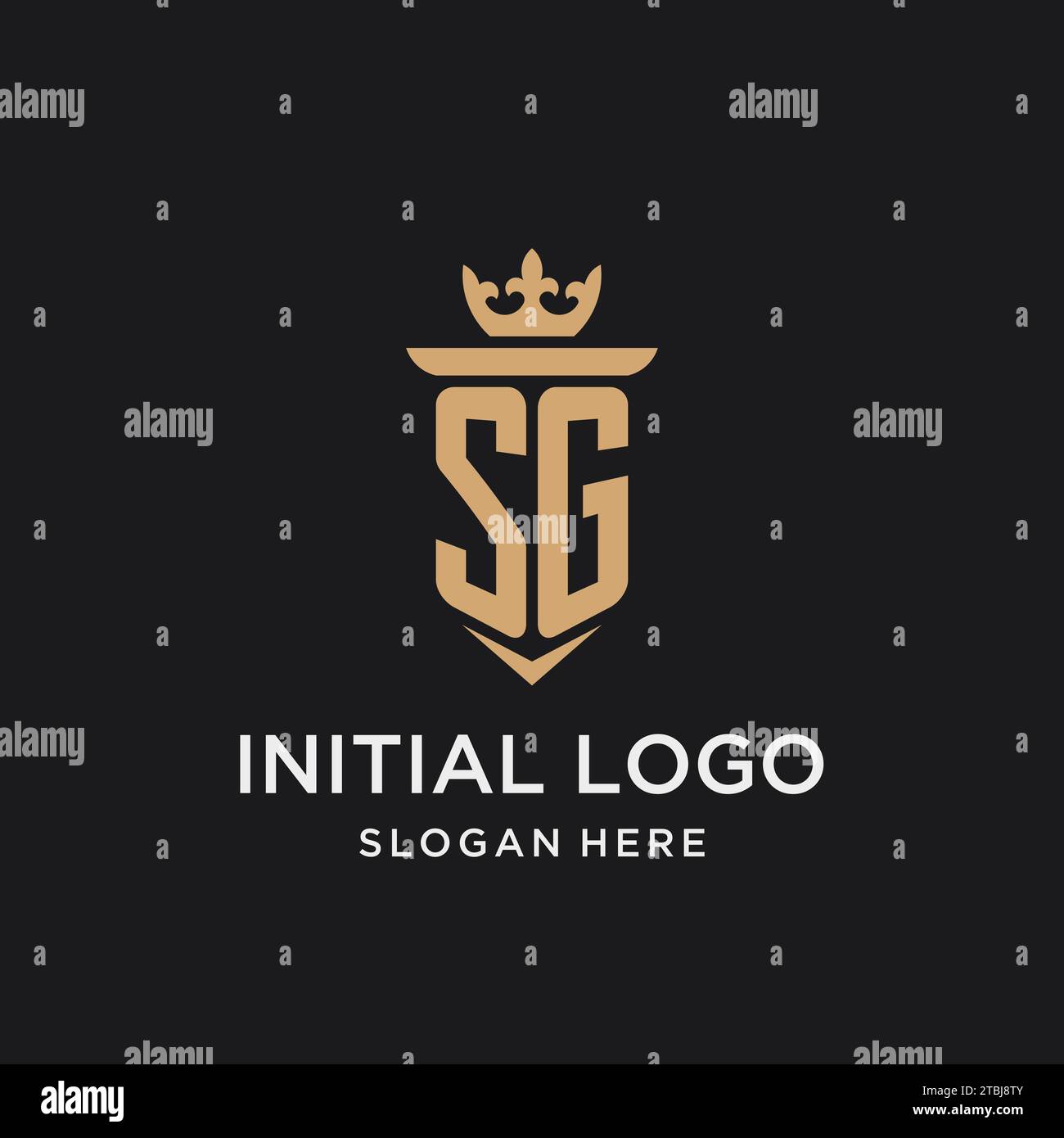 SG monogram with medieval style, luxury and elegant initial logo design ideas Stock Vector Image ...