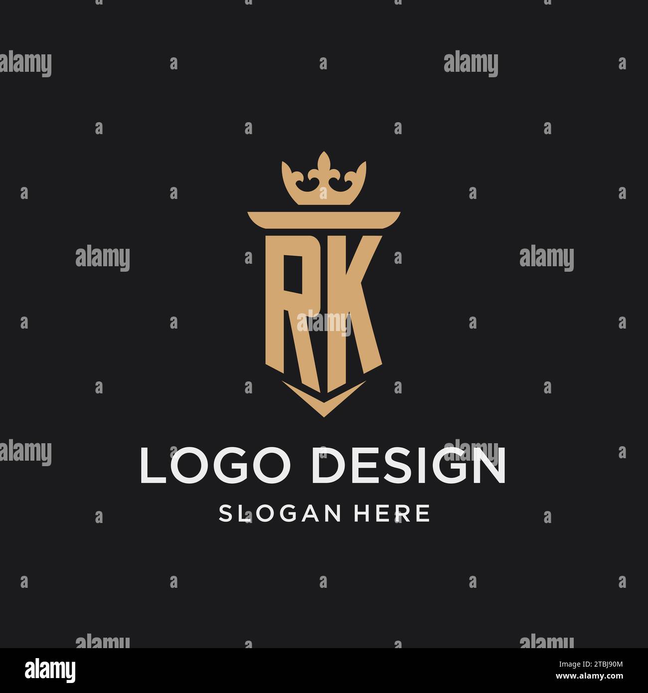 RK monogram with medieval style, luxury and elegant initial logo design ideas Stock Vector Image ...
